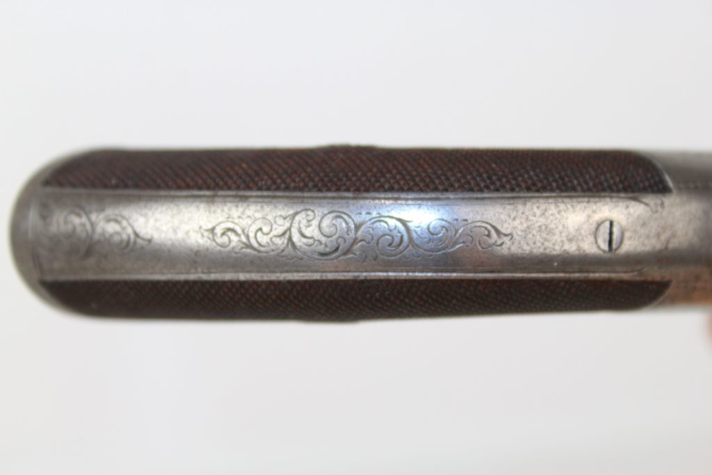 Rare Early Double Action Revolver British English Edward London Wall 51 ...