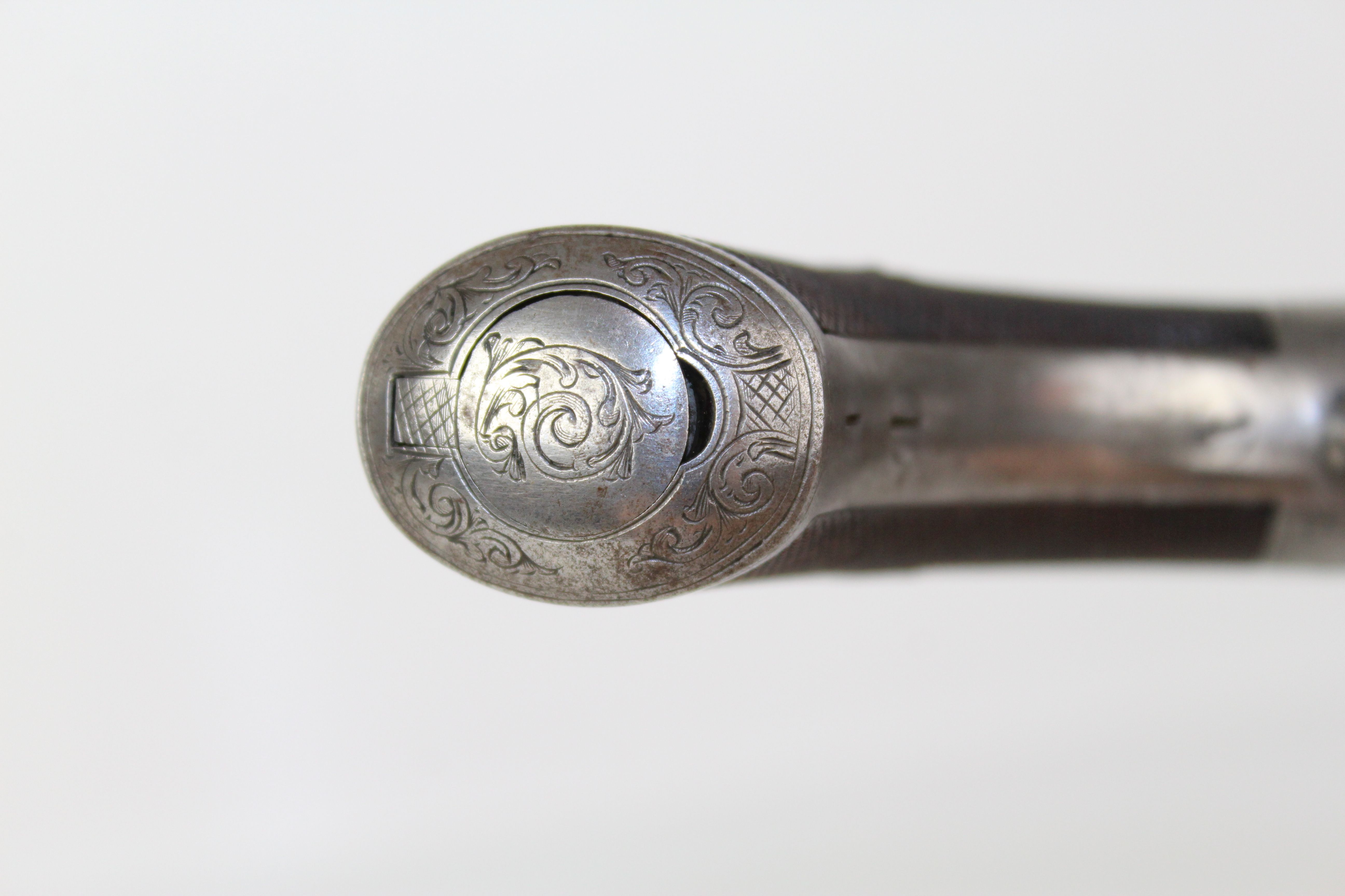 Rare Early Double Action Revolver British English Edward London Wall 51 ...