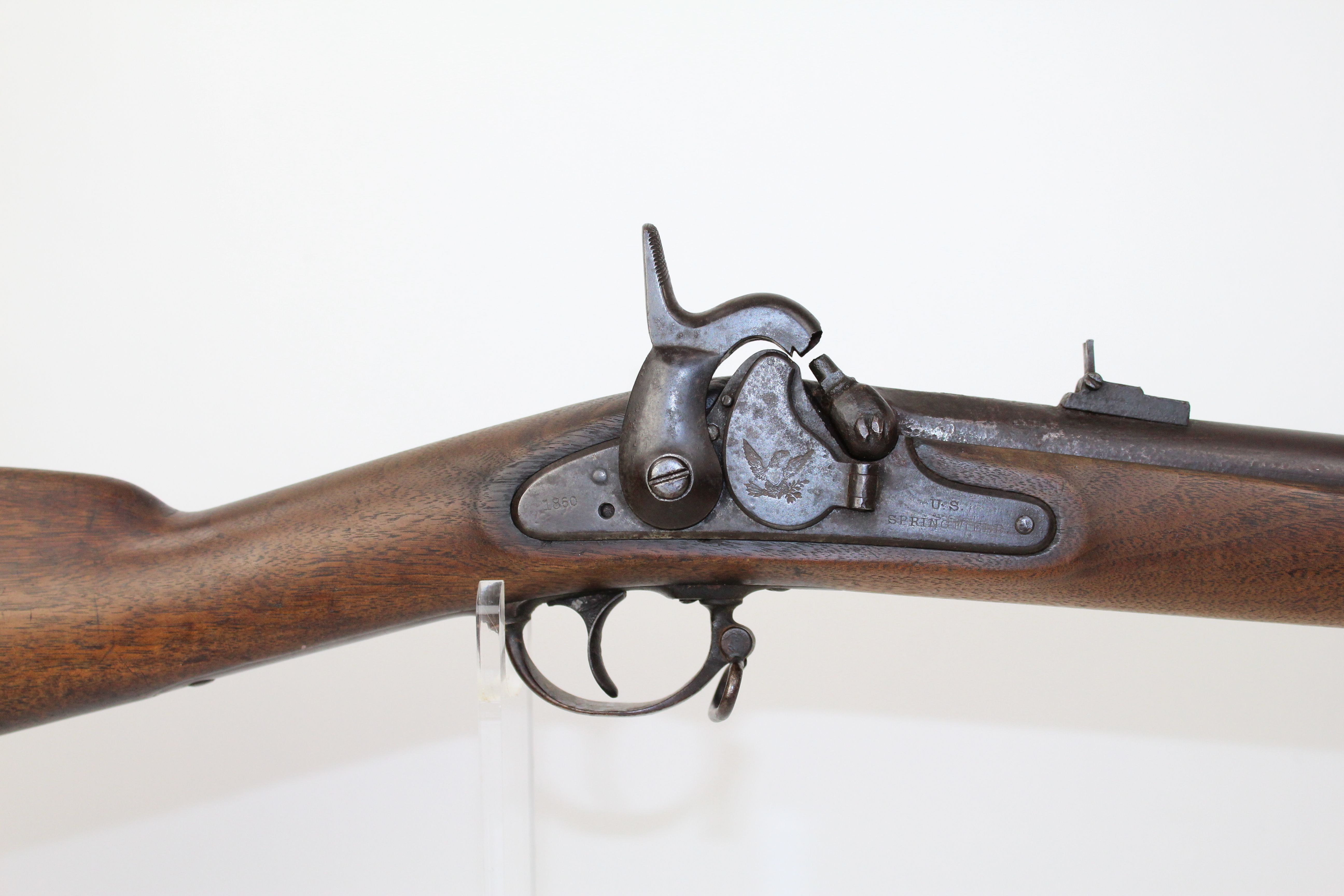 Springfield Armory Model 1855 Rifle Musket Bayonet C&R Antique 001 ...