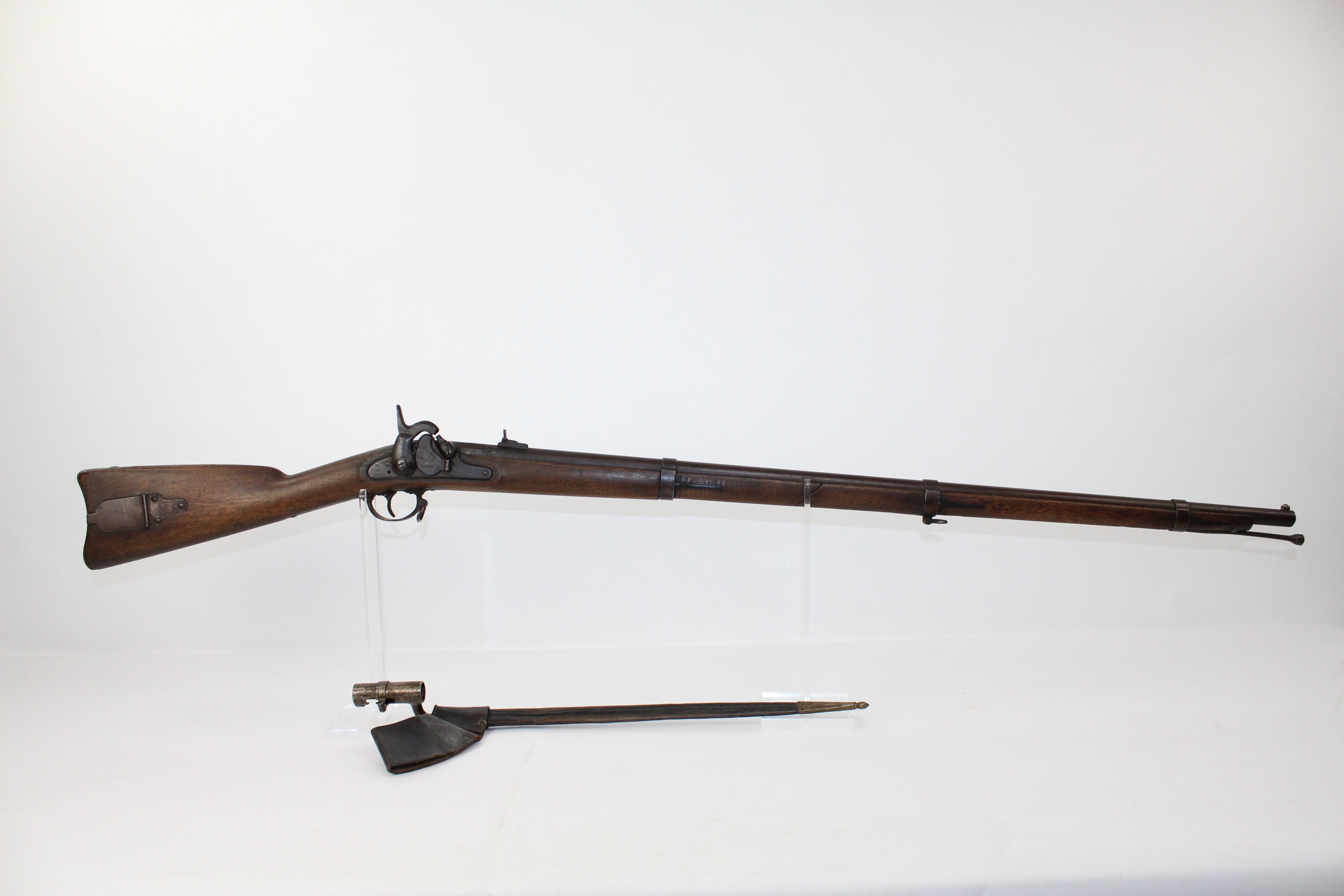 Springfield Armory Model 1855 Rifle Musket Bayonet C&R Antique 002 ...