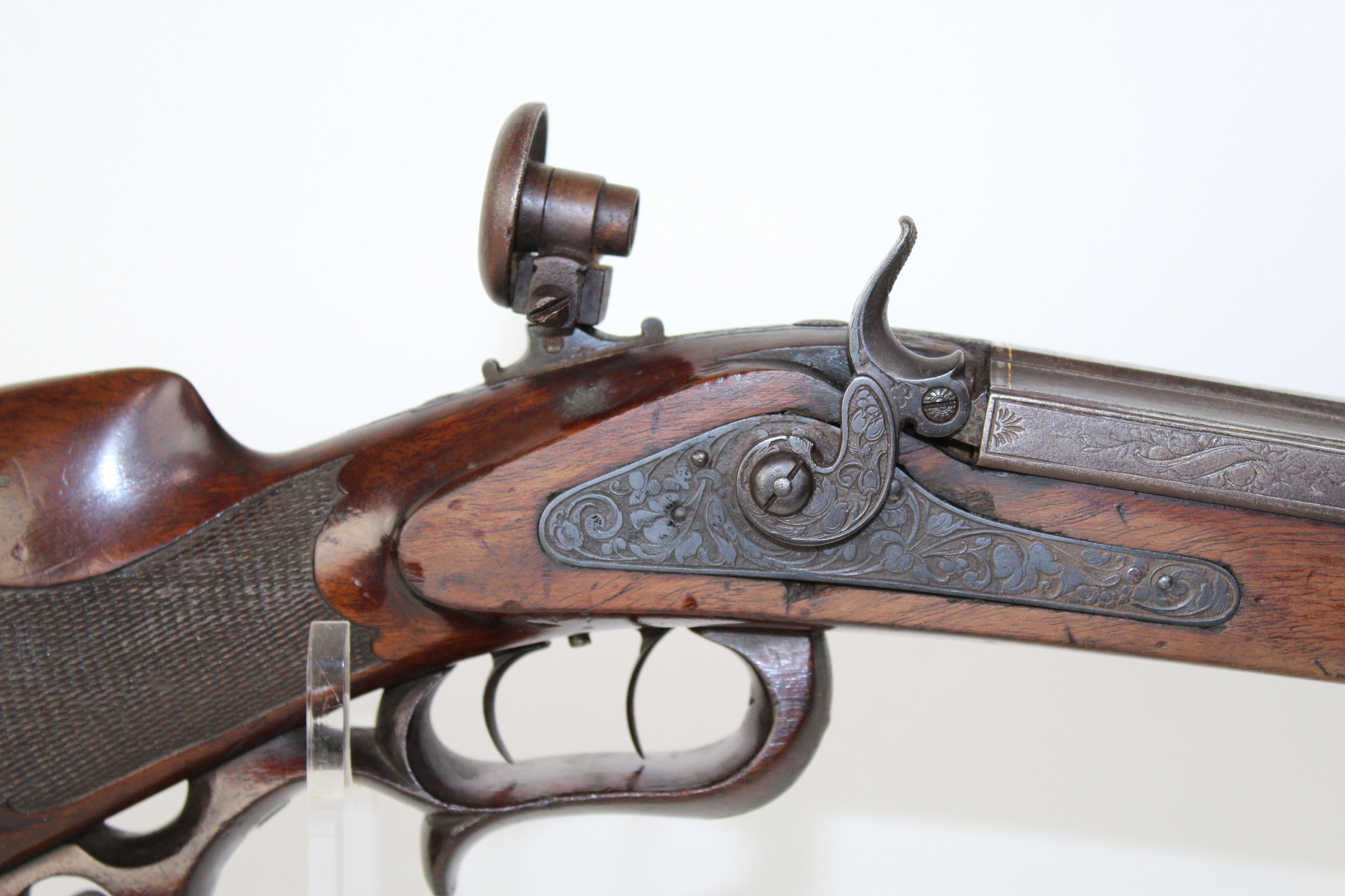Engraved, Carved and Inlaid Carl Stiegele Zimmerstutzen Parlor Rifle C ...