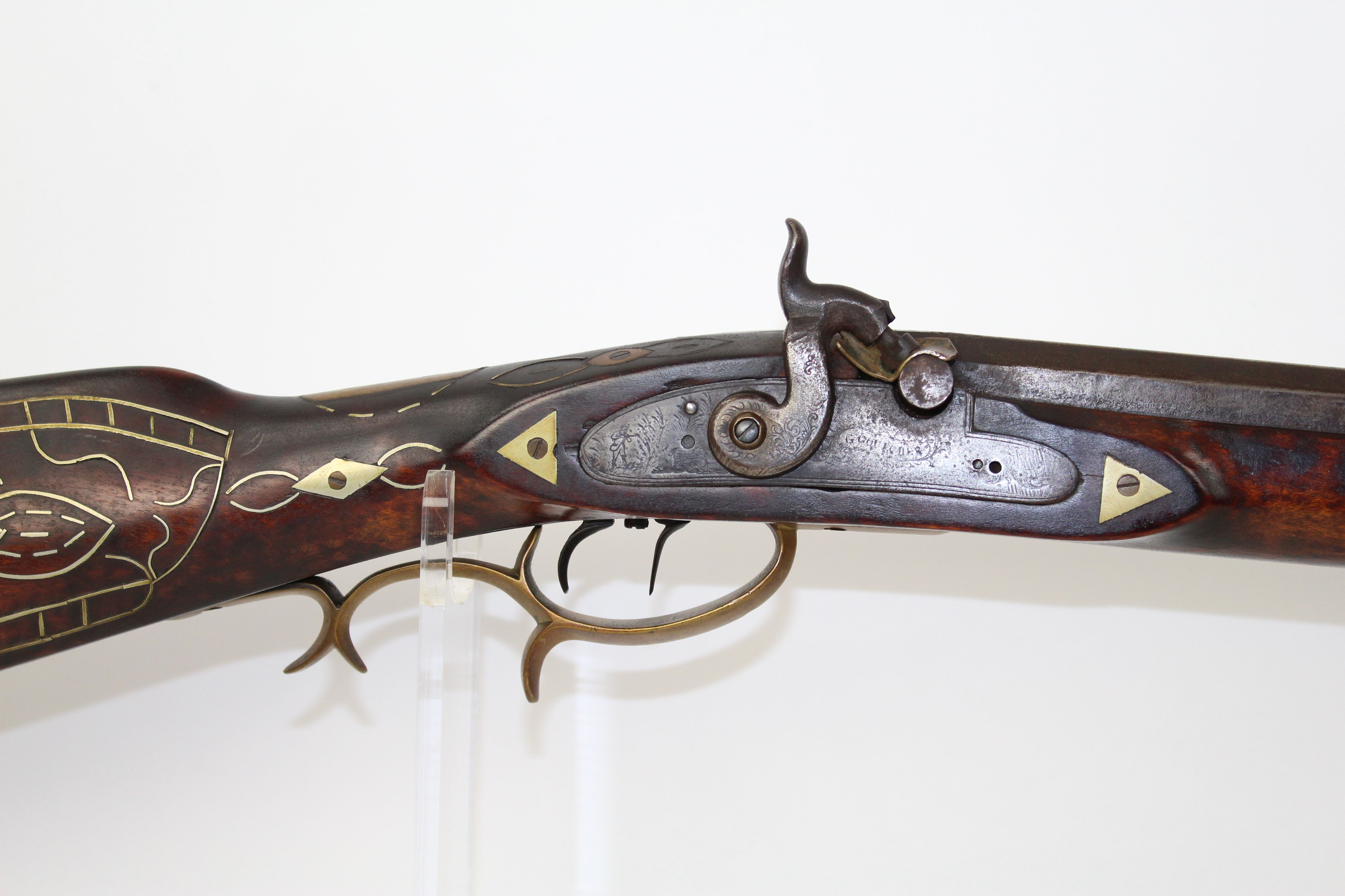 Joseph Carper Inlaid Southern Rifle C&R Antique 001 | Ancestry Guns