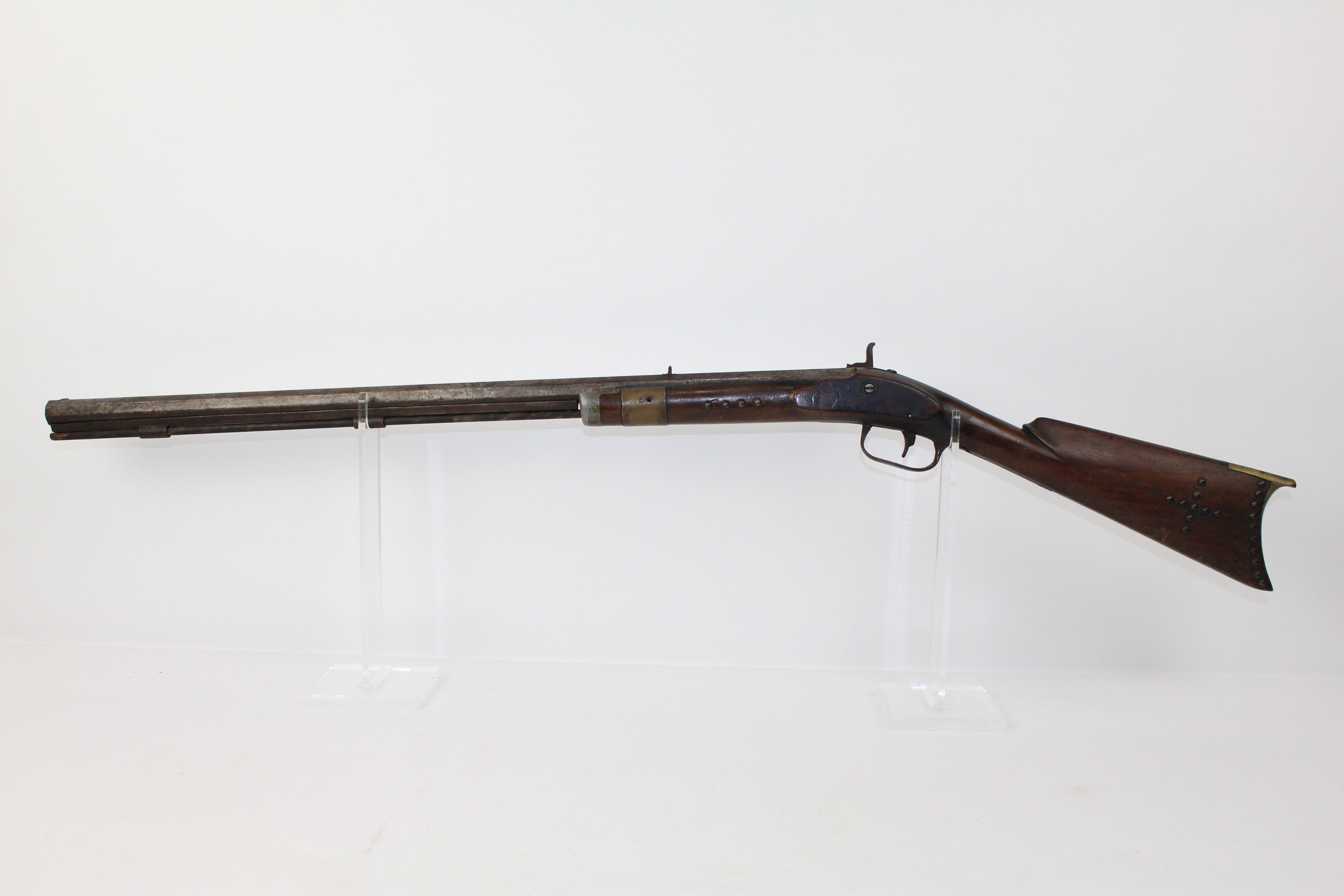 Tack Decorated Half Stock Rifle Indian Police C&R Antique 012 ...