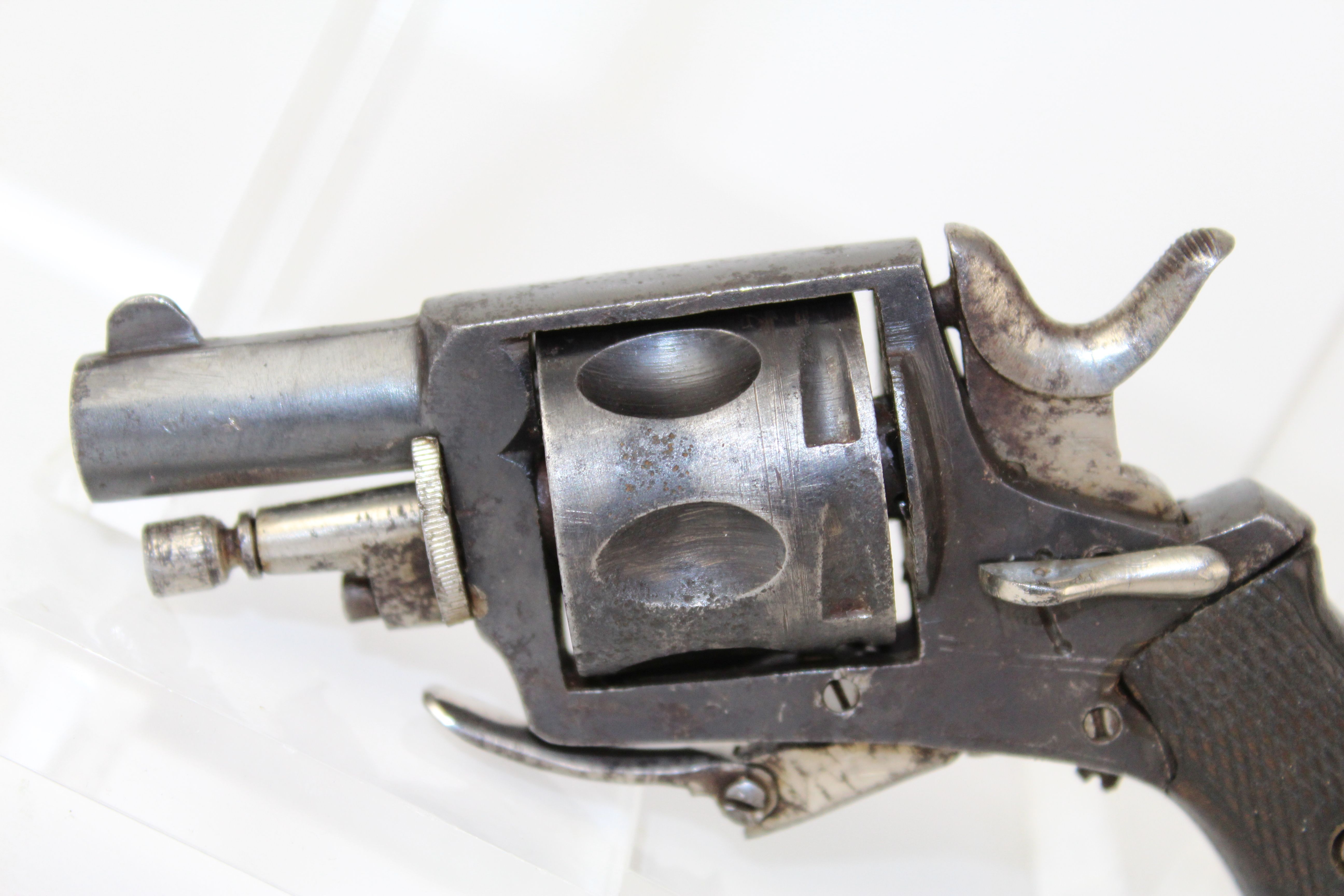 Belgian Folding Trigger Revolver C&R Antique 003 | Ancestry Guns