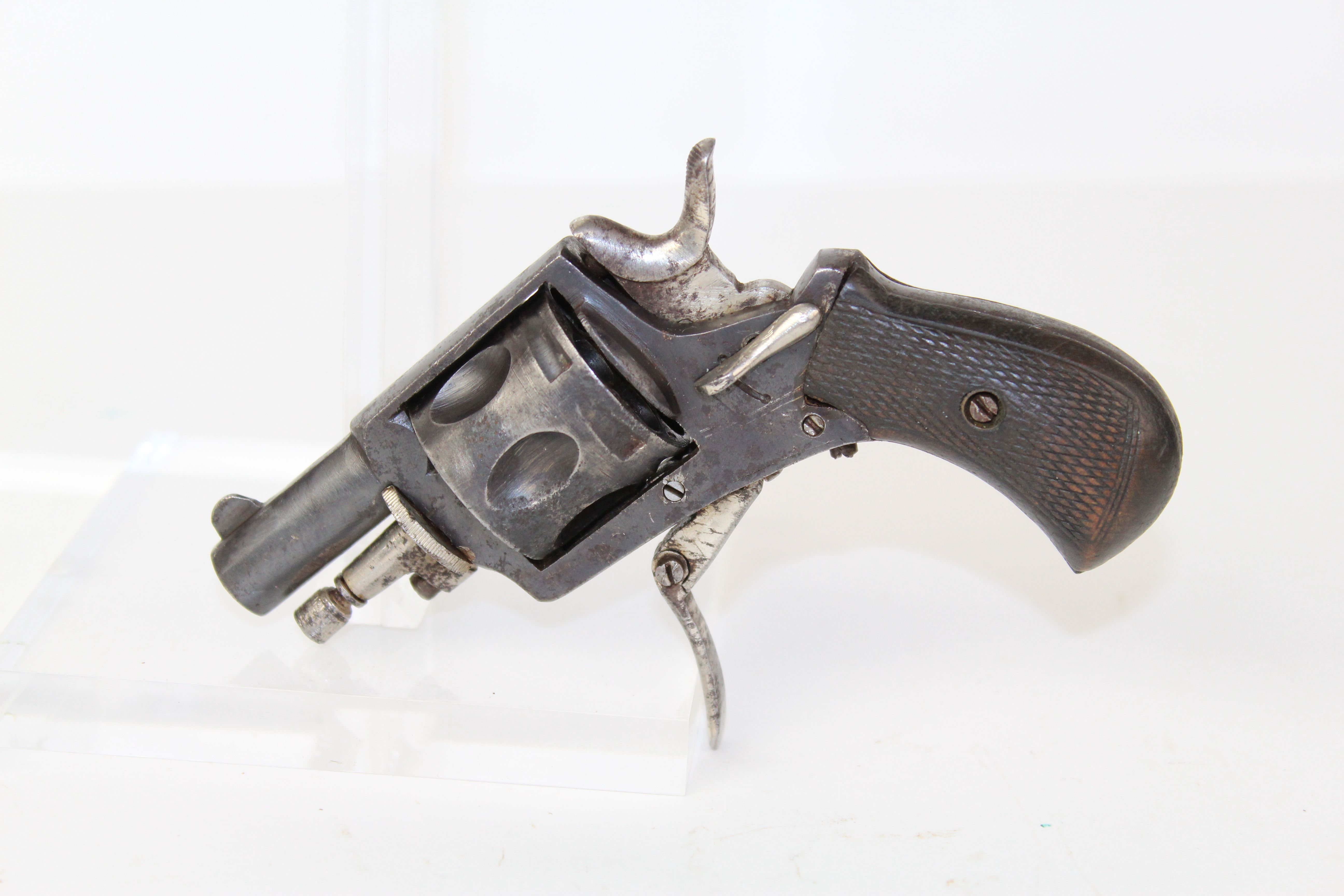 Belgian Folding Trigger Revolver C&R Antique 004 | Ancestry Guns