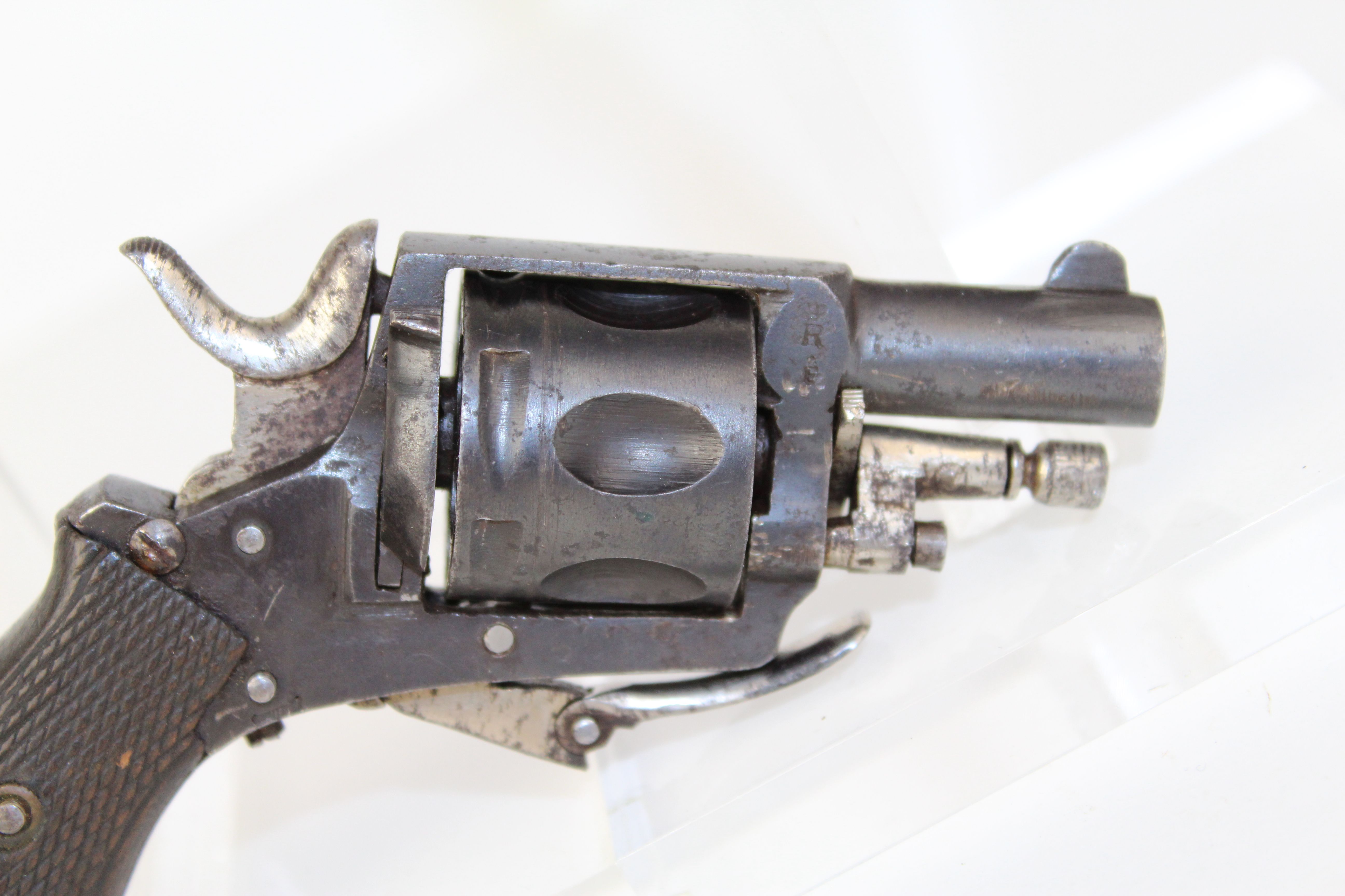 Belgian Folding Trigger Revolver C&R Antique 009 | Ancestry Guns