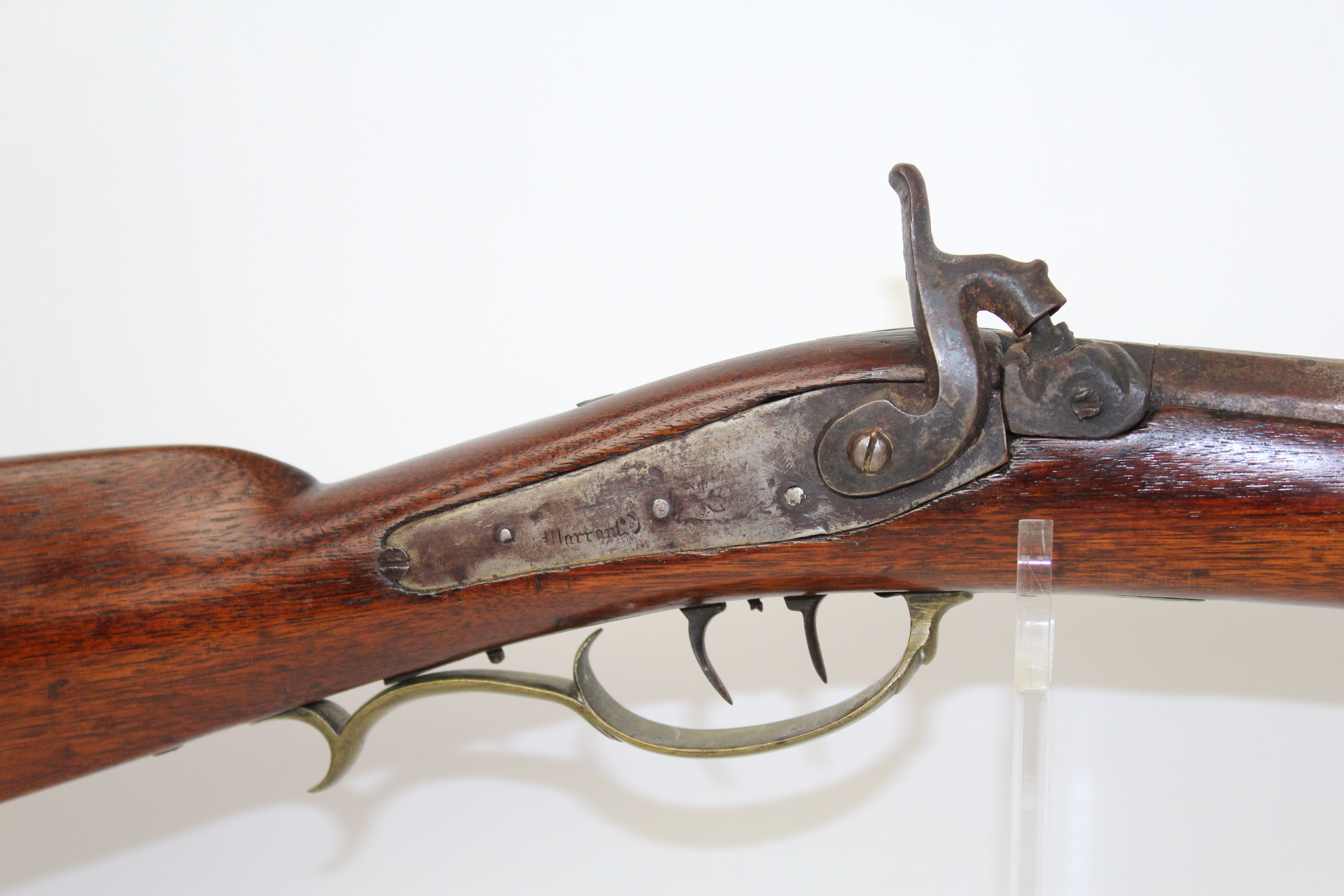 Engraved German Silver Mounted J.A. Lechler Back Action Rifle C&R ...