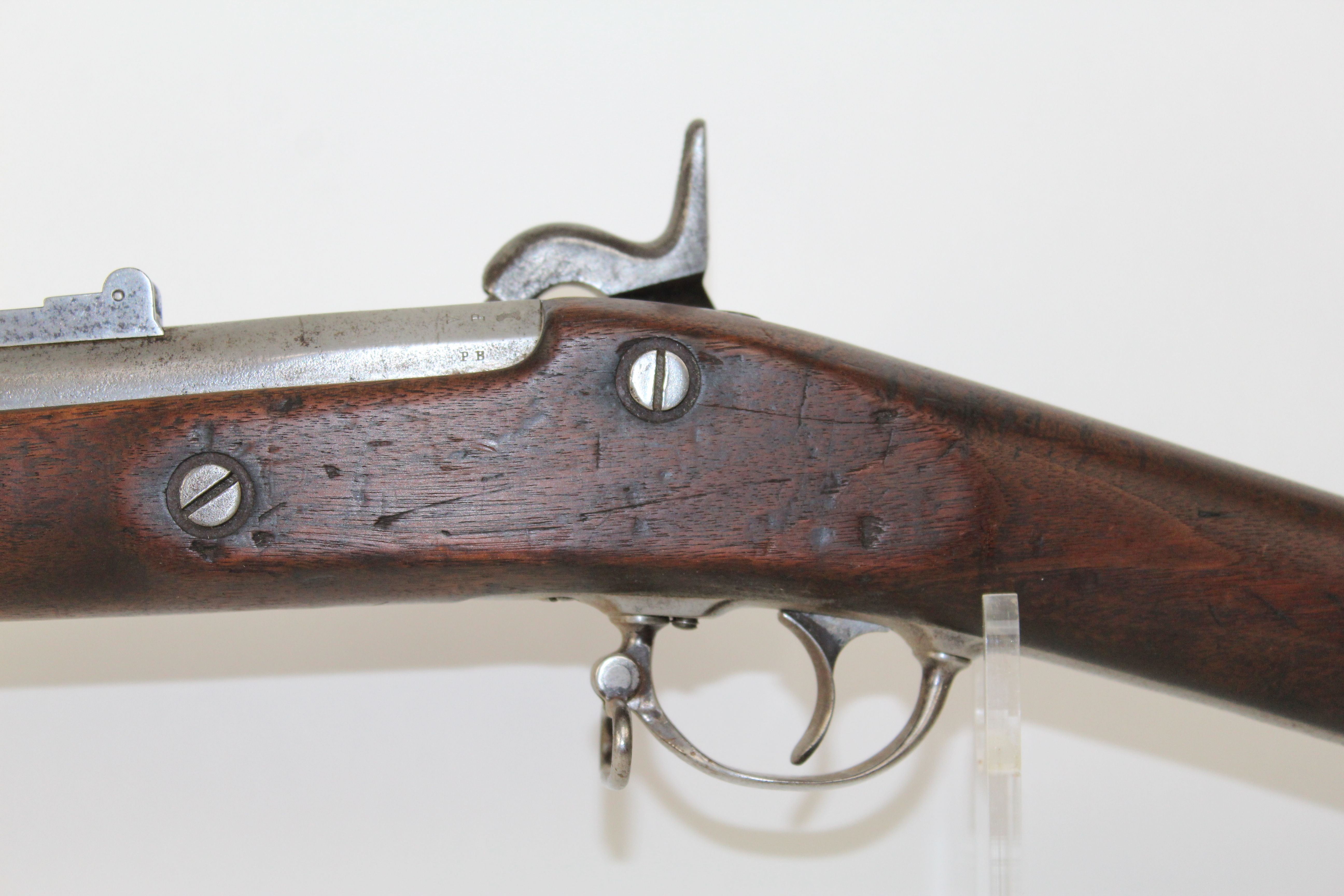 Springfield Model 1861 Percussion Rifle Musket iwth Bayonet C&R Antique ...