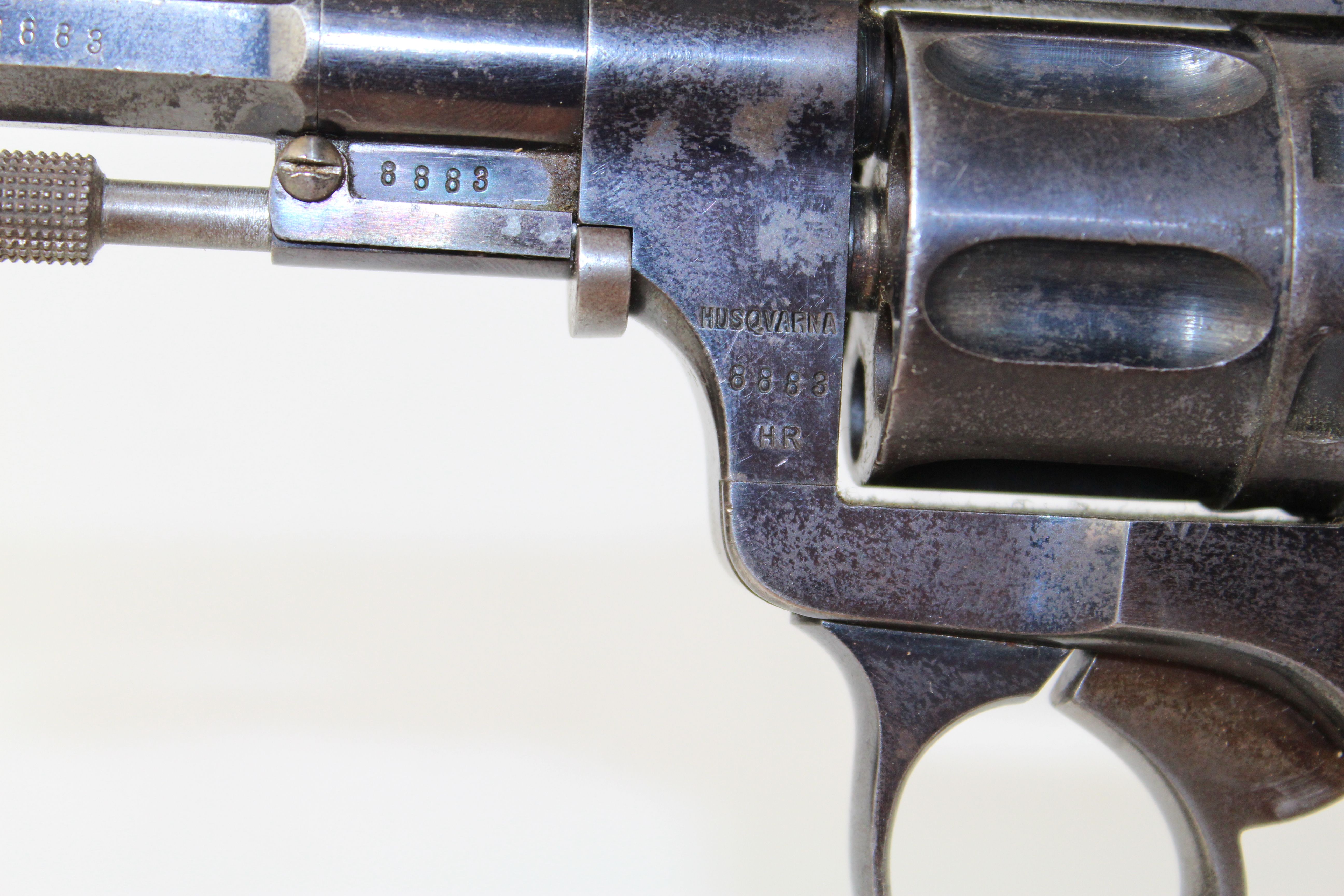 Swedish Husqvarna Model 1887 Officers Revolver C&R Antique 007 ...