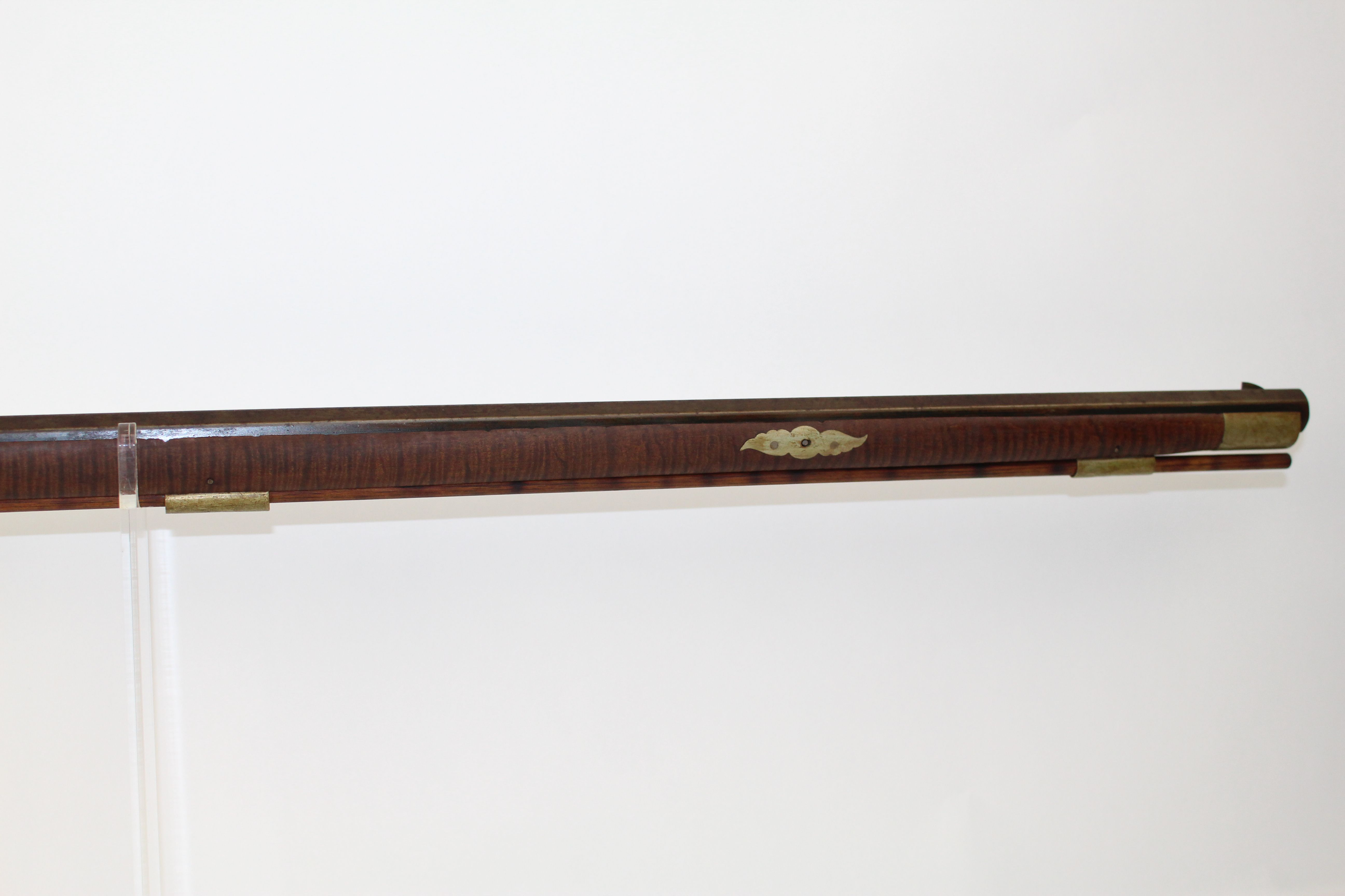 Contemporary German Silver Accented Flintlock Long Rifle C&R Antique ...