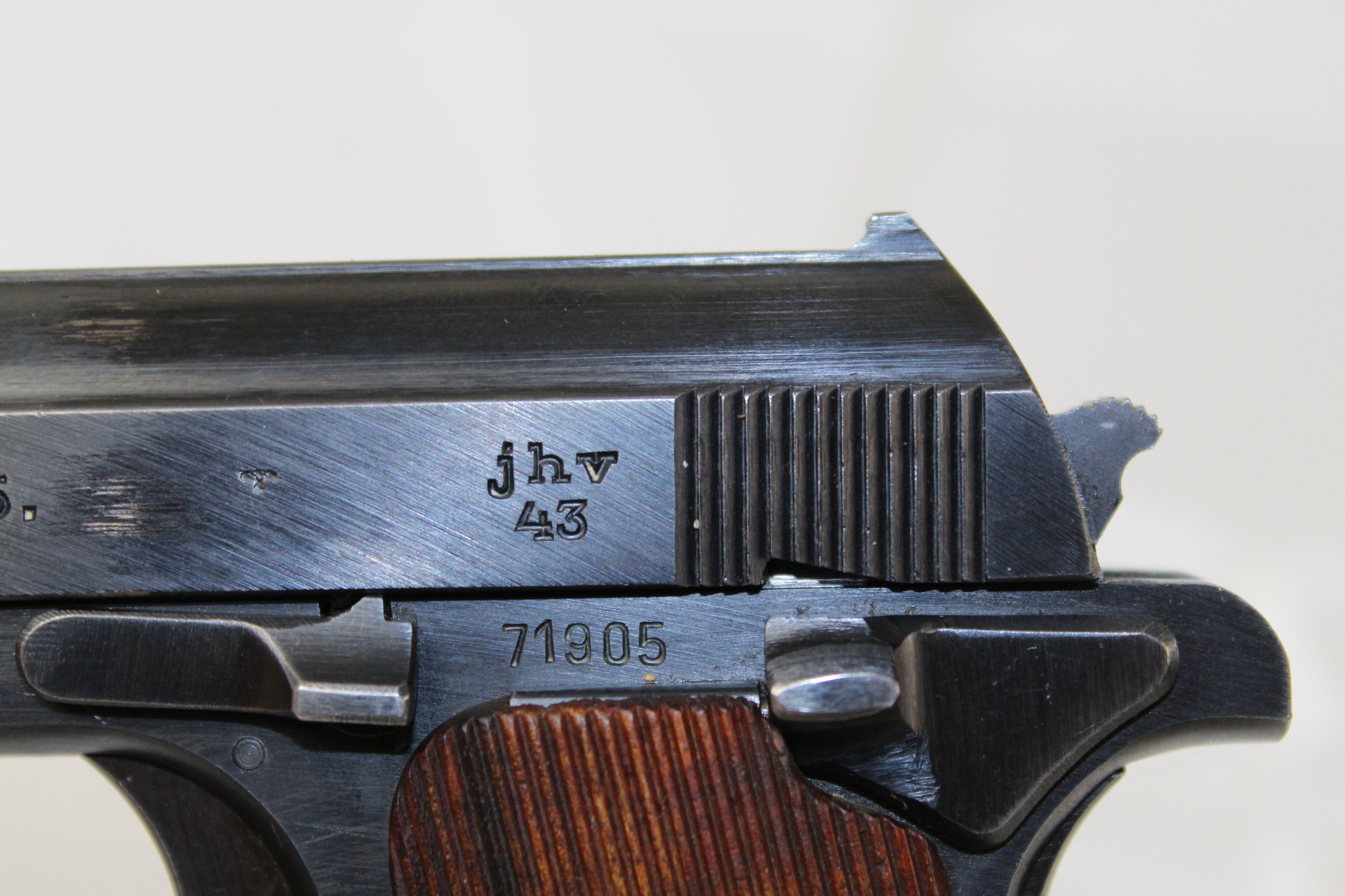 Femaru jhv 43 Code Model 37 Pistol C&R Antique 009 | Ancestry Guns