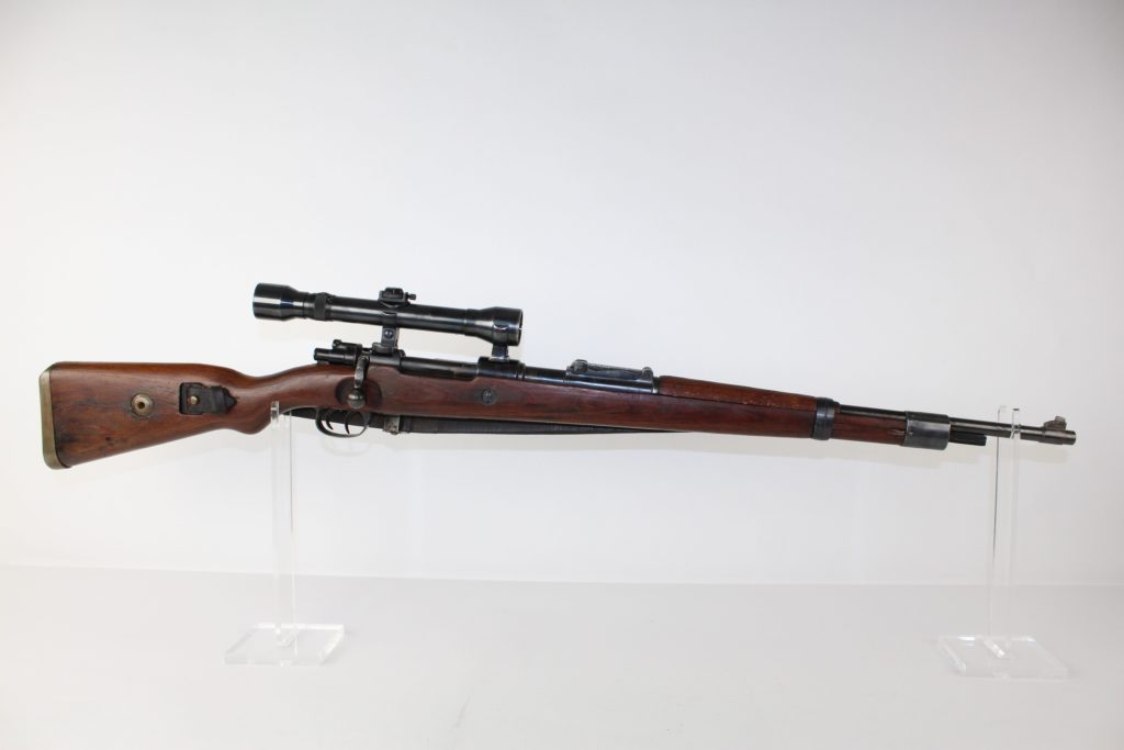 Mauser Model 98 Sniper Rile With Ss Stlye Markings And Scope Candr