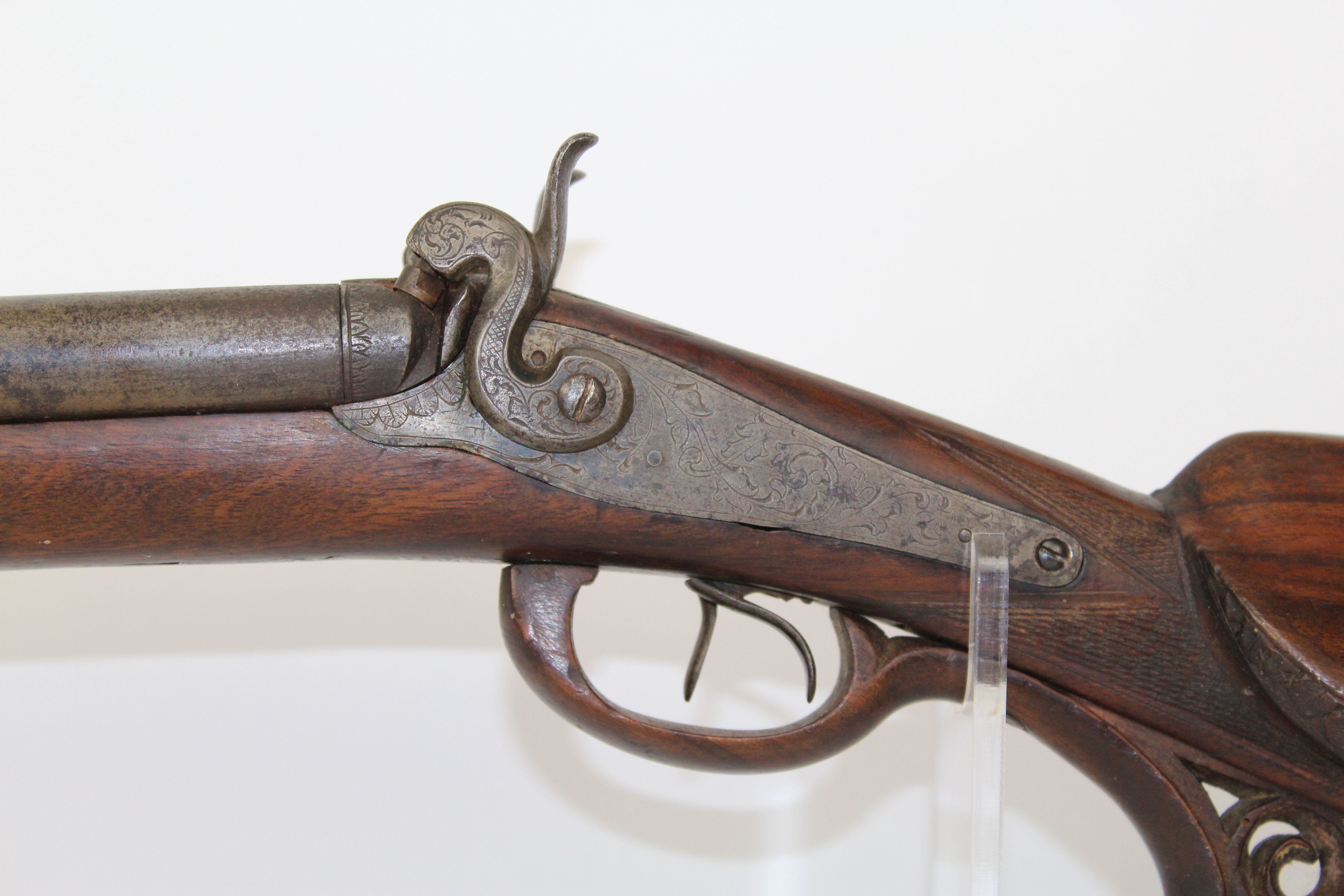 Engraved Back Action Percussion Shotgun C&R Antique 017 | Ancestry Guns