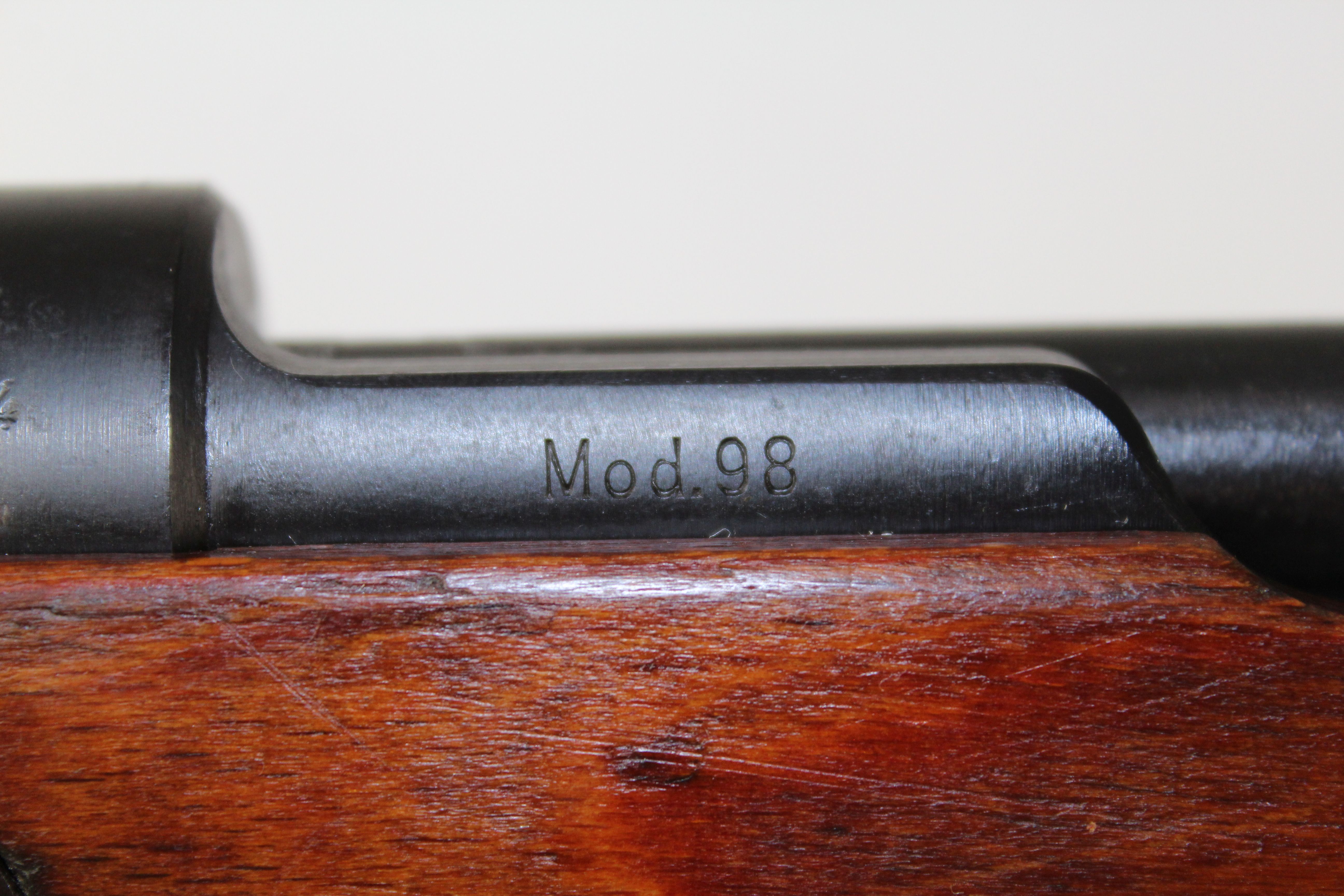 Mauser Model 98 Sniper Rifle Ss Stlye Markings Candr Antique 012