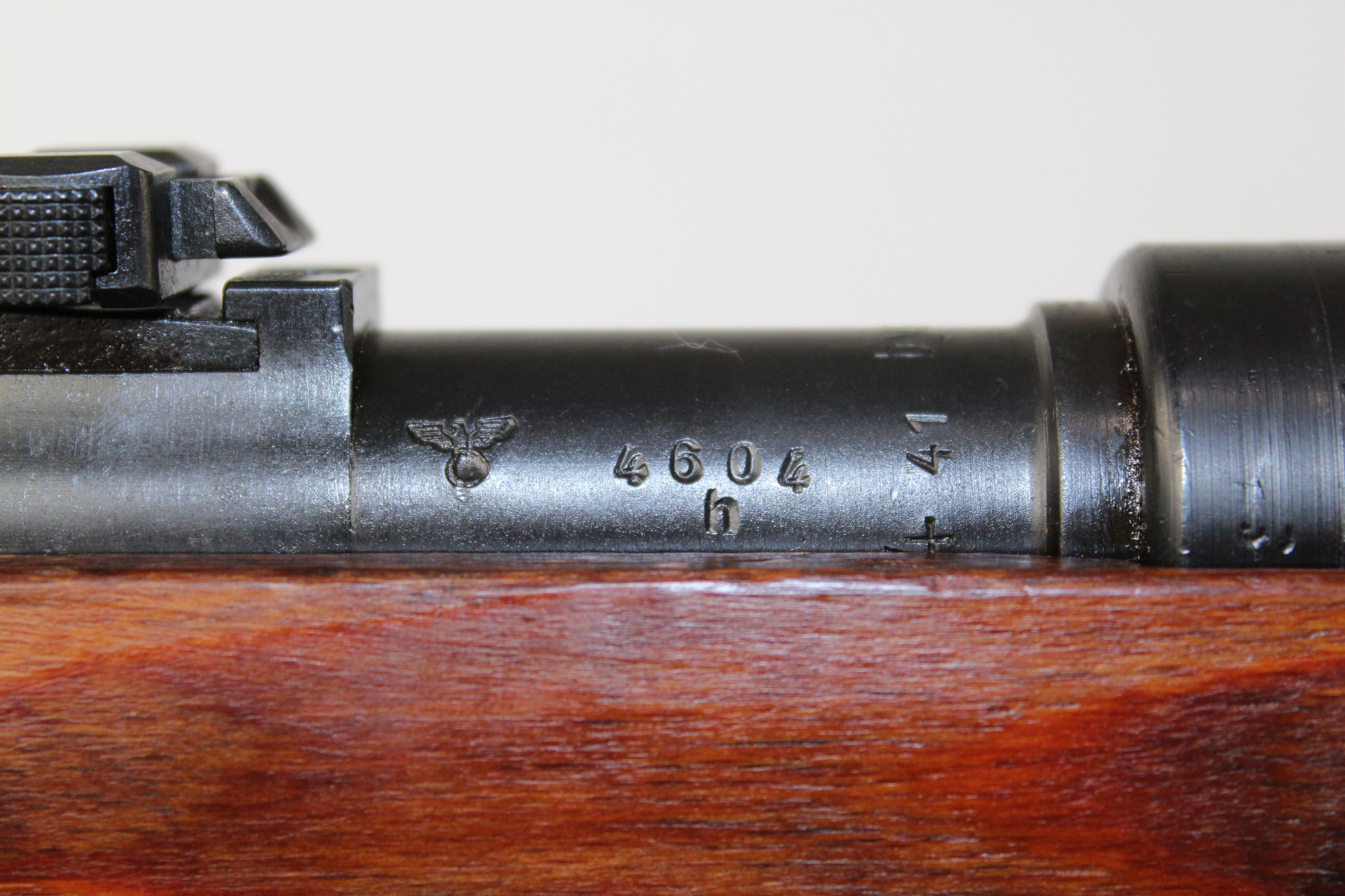 Mauser Model 98 Sniper Rifle Ss Stlye Markings Candr Antique 014