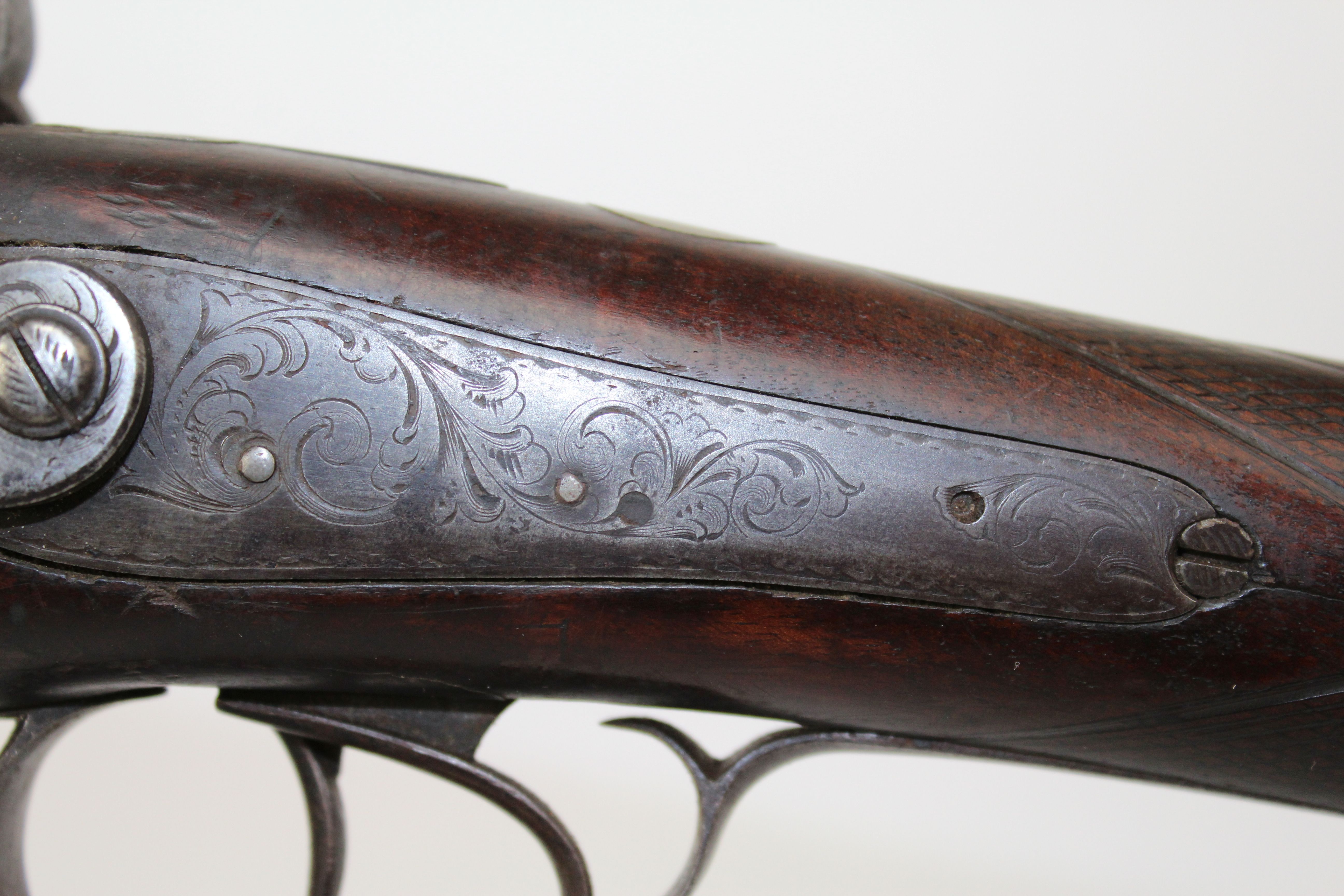 Percussion Combination Rifle And Shotgun Double Barrel C&R Antique 007 ...