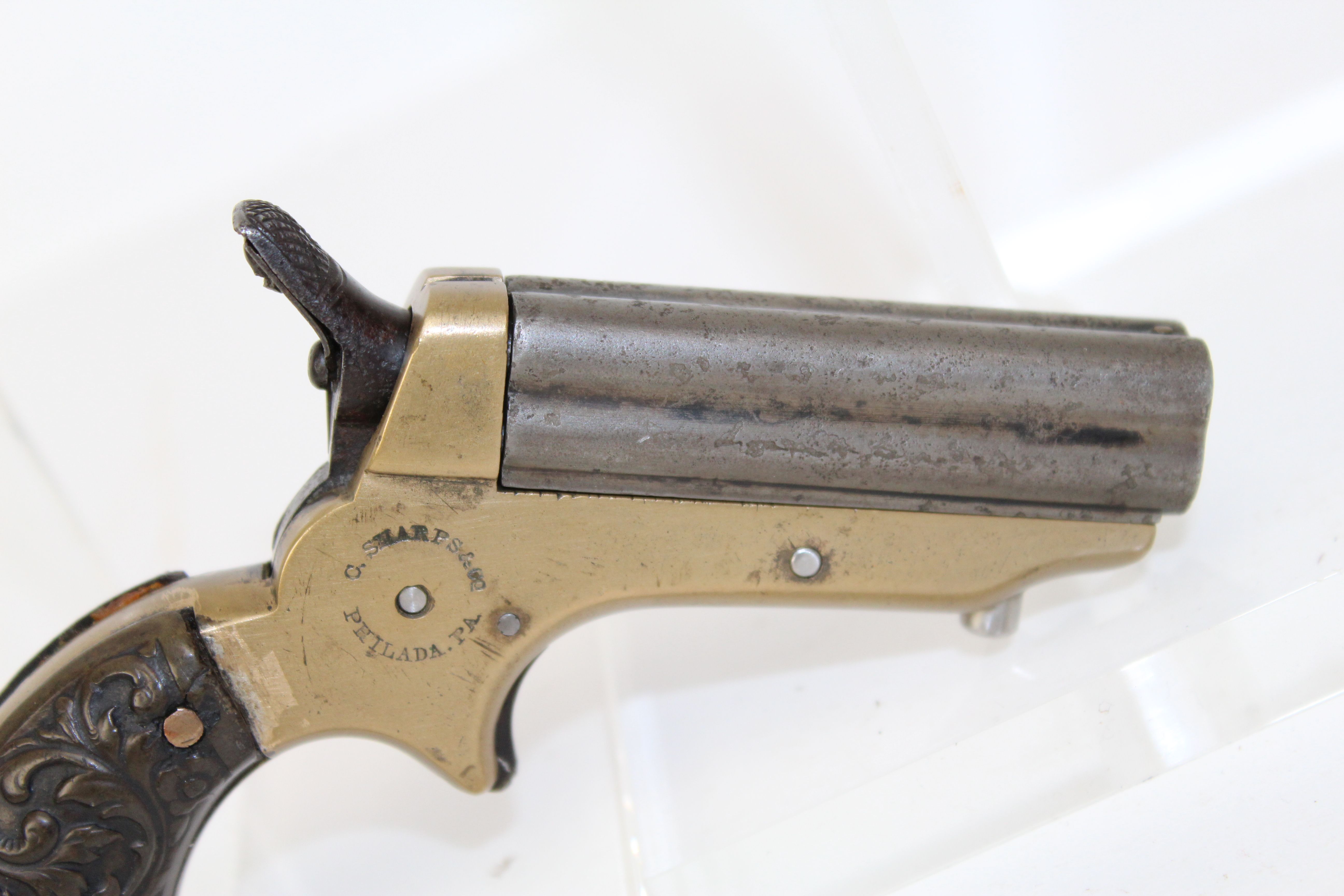Sharps Four Barrel Pepperbox Pistol C&R Antique 010 | Ancestry Guns