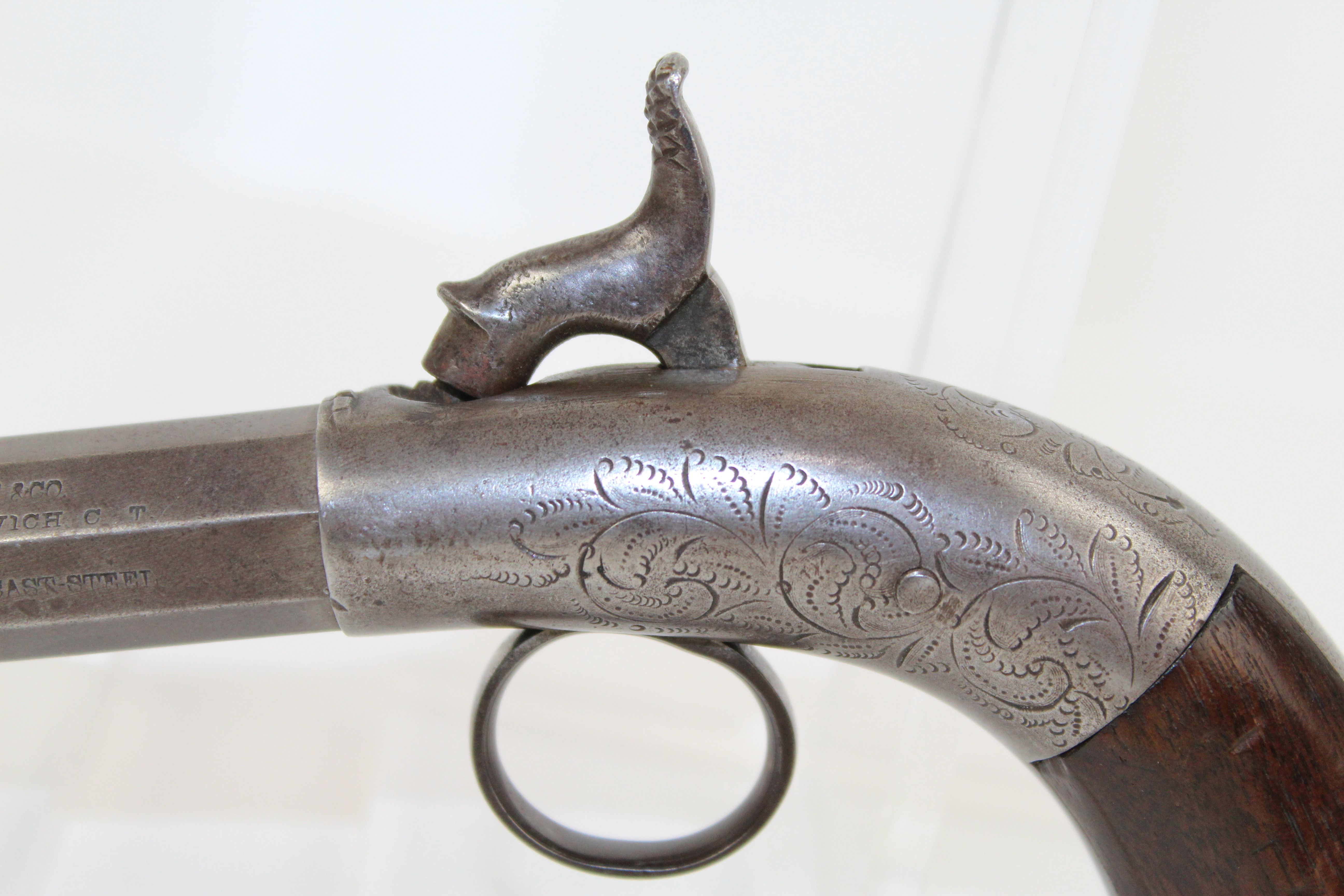 Bacon & co. Ring Trigger Percussion Pistol C&R Antique003 | Ancestry Guns