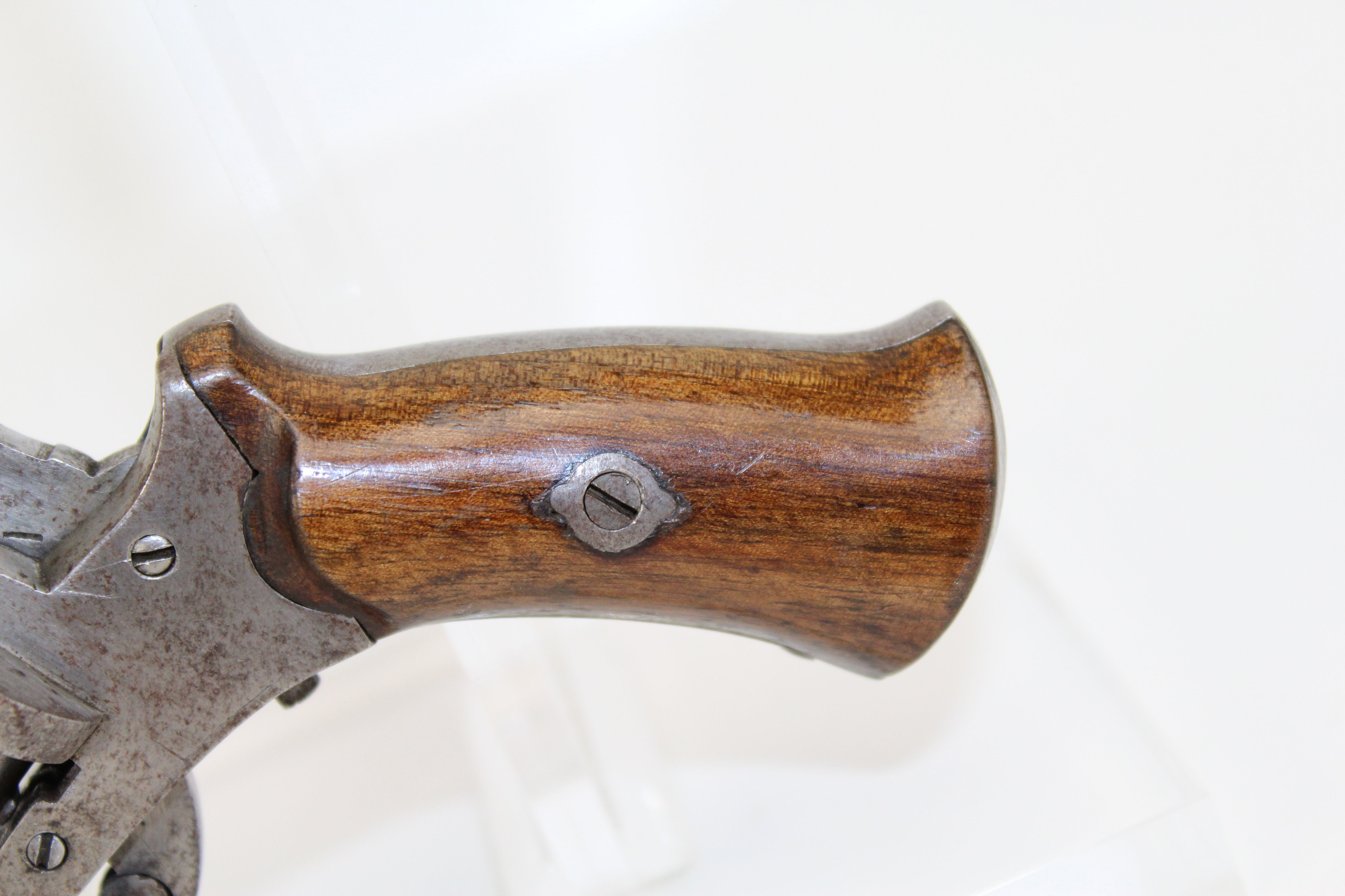 Belgian Folding Trigger PInfire Double Action Pocket Revolver C&R ...