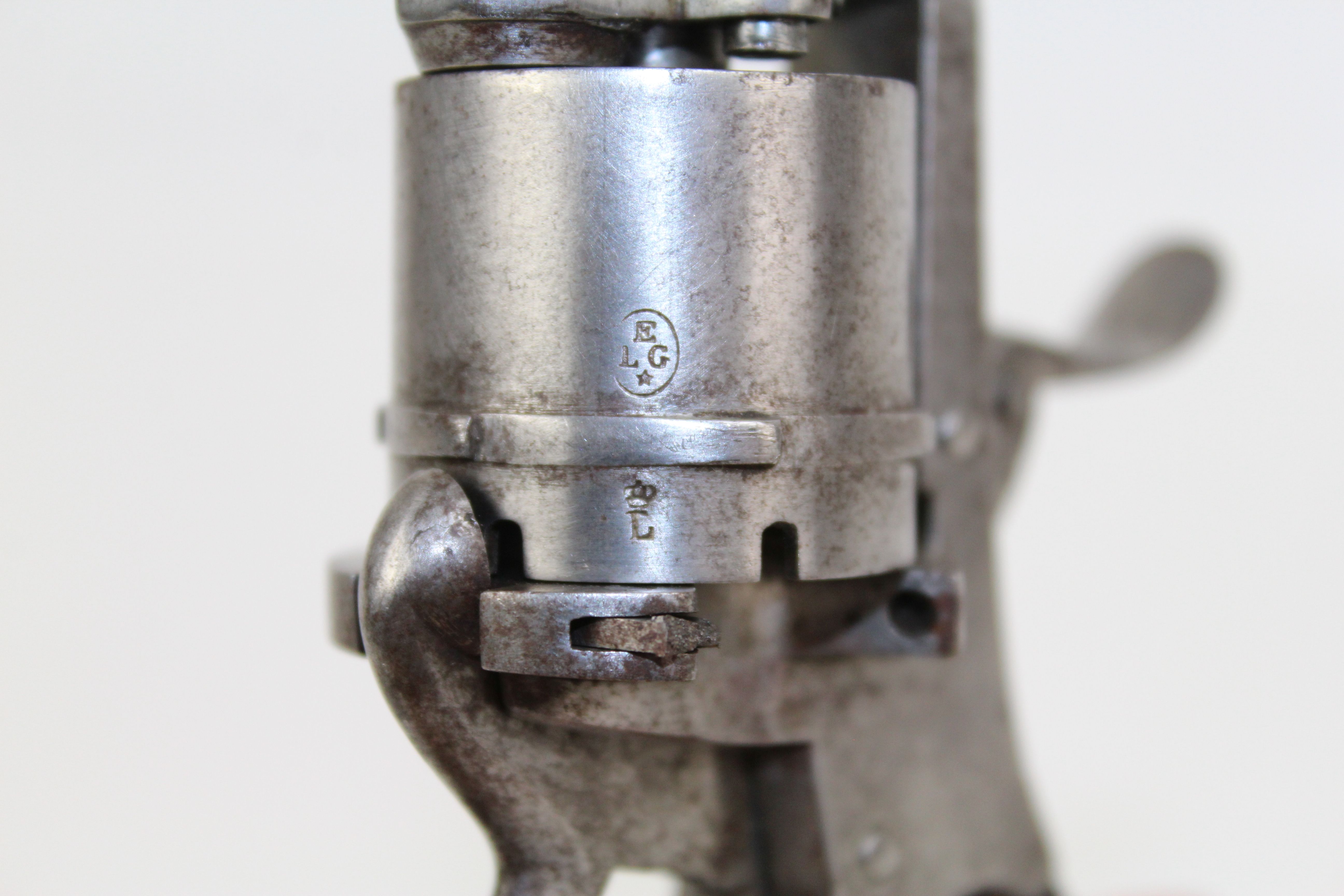 Belgian Folding Trigger PInfire Double Action Pocket Revolver C&R ...