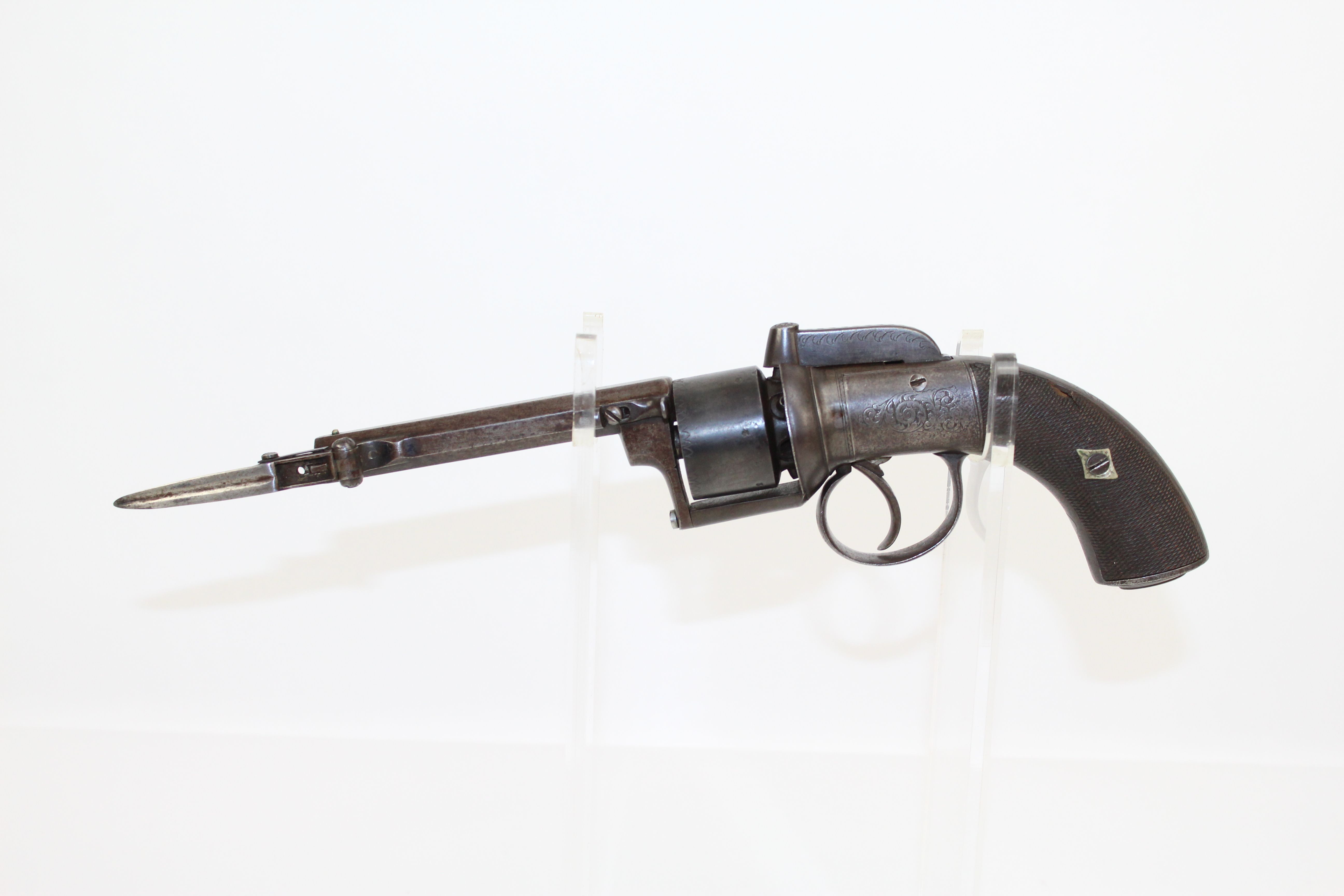 Norfolk Enlgish Double Action Bar Hammer Revolver Snap Bayonet C&R ...