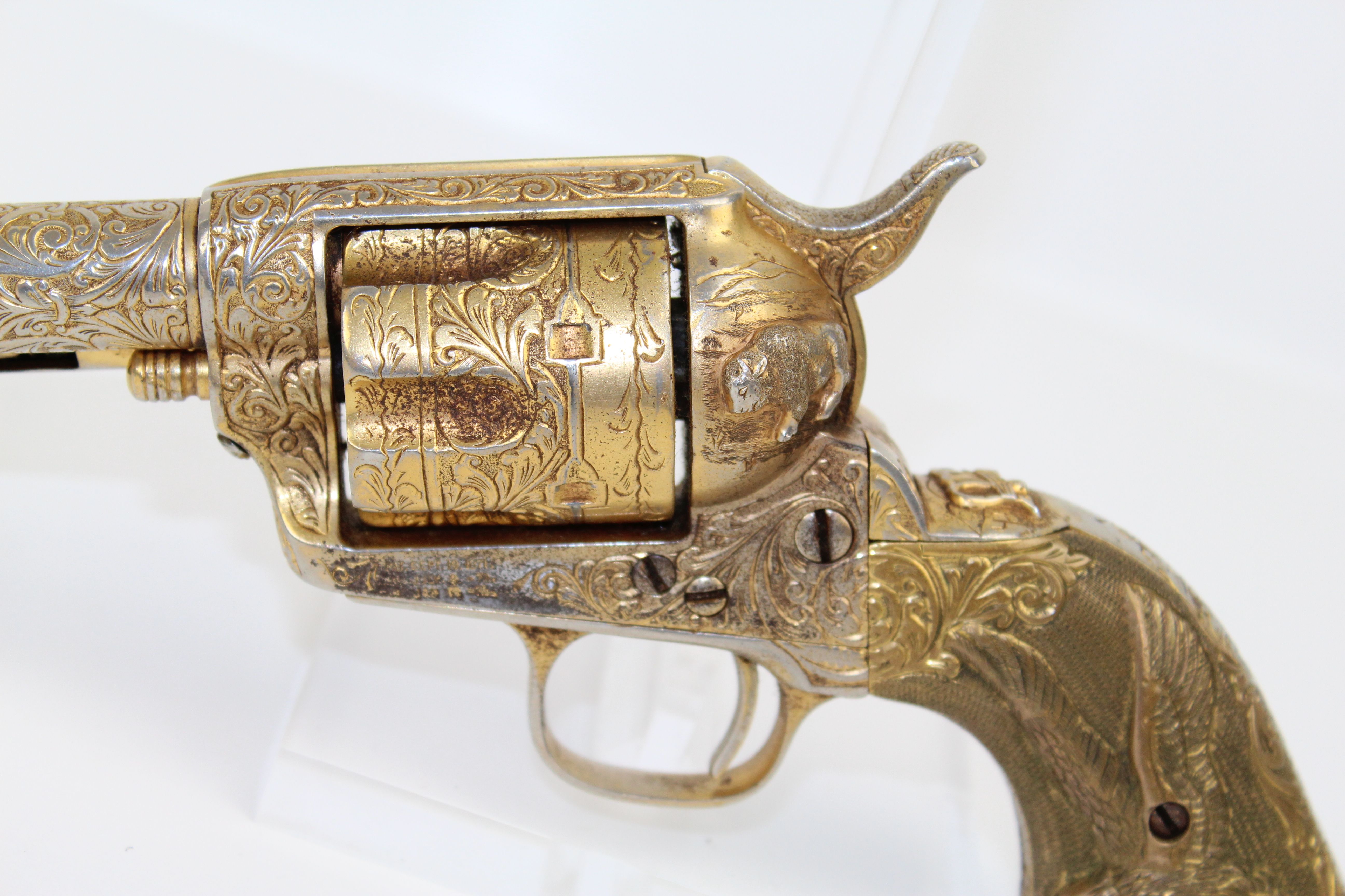 Pair of Fully Engraved Colt Single Action Army Revolvers Mexican C&R ...