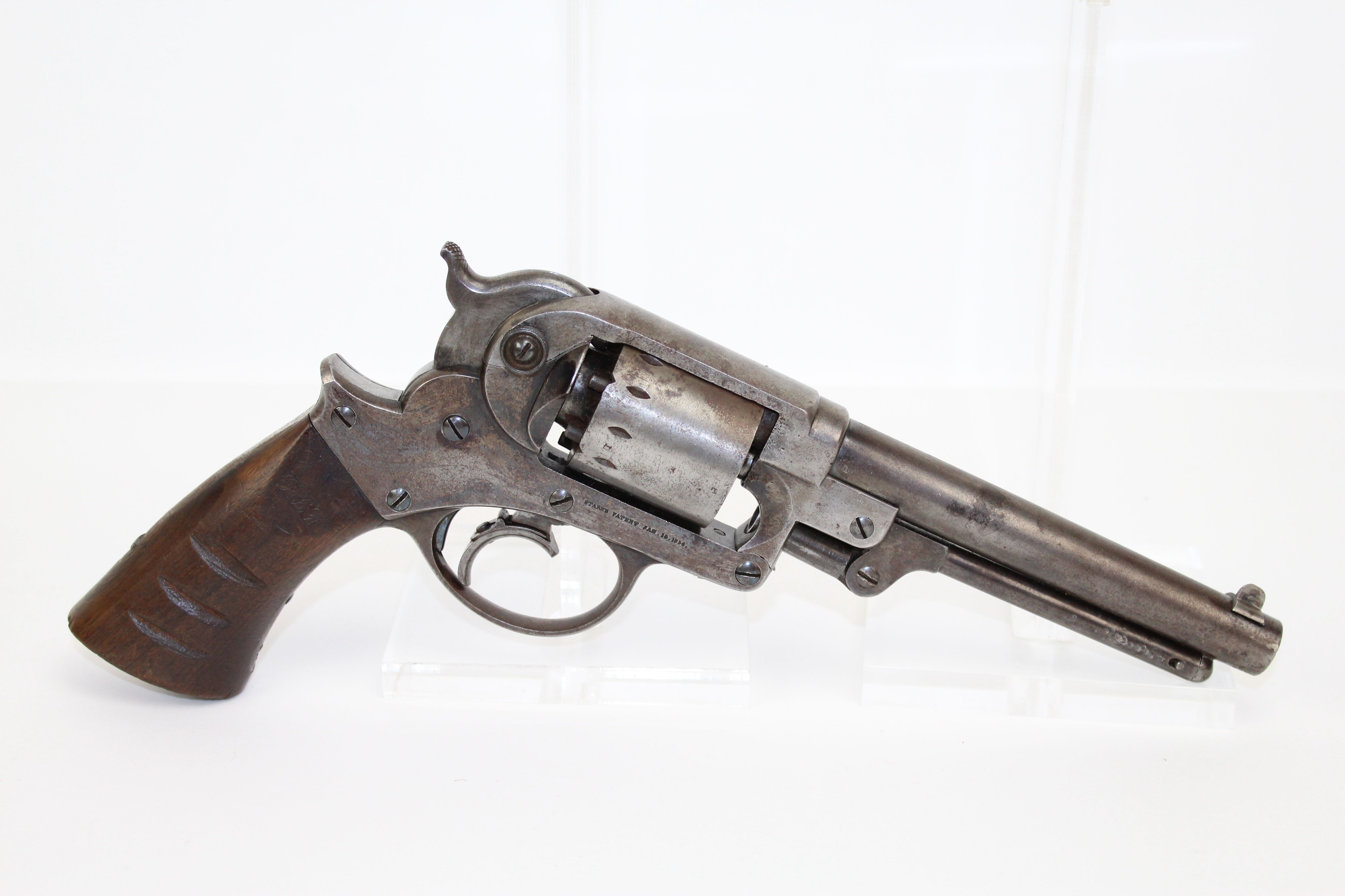 US Contract Starr Model 1858 Army Double Action Revolver C&R Antique014 ...