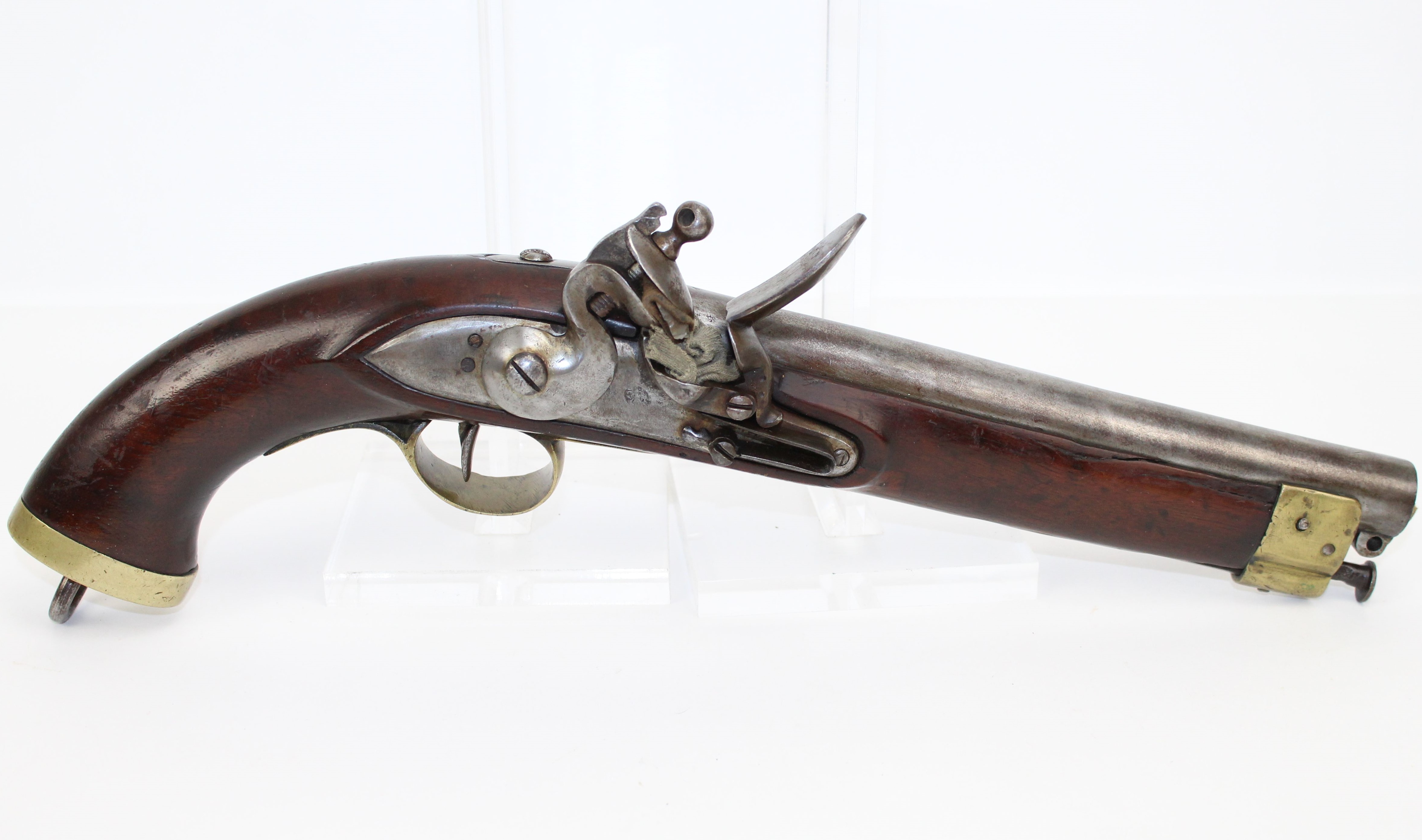 East India Company Flintlock Pistol C&R Antique001 | Ancestry Guns