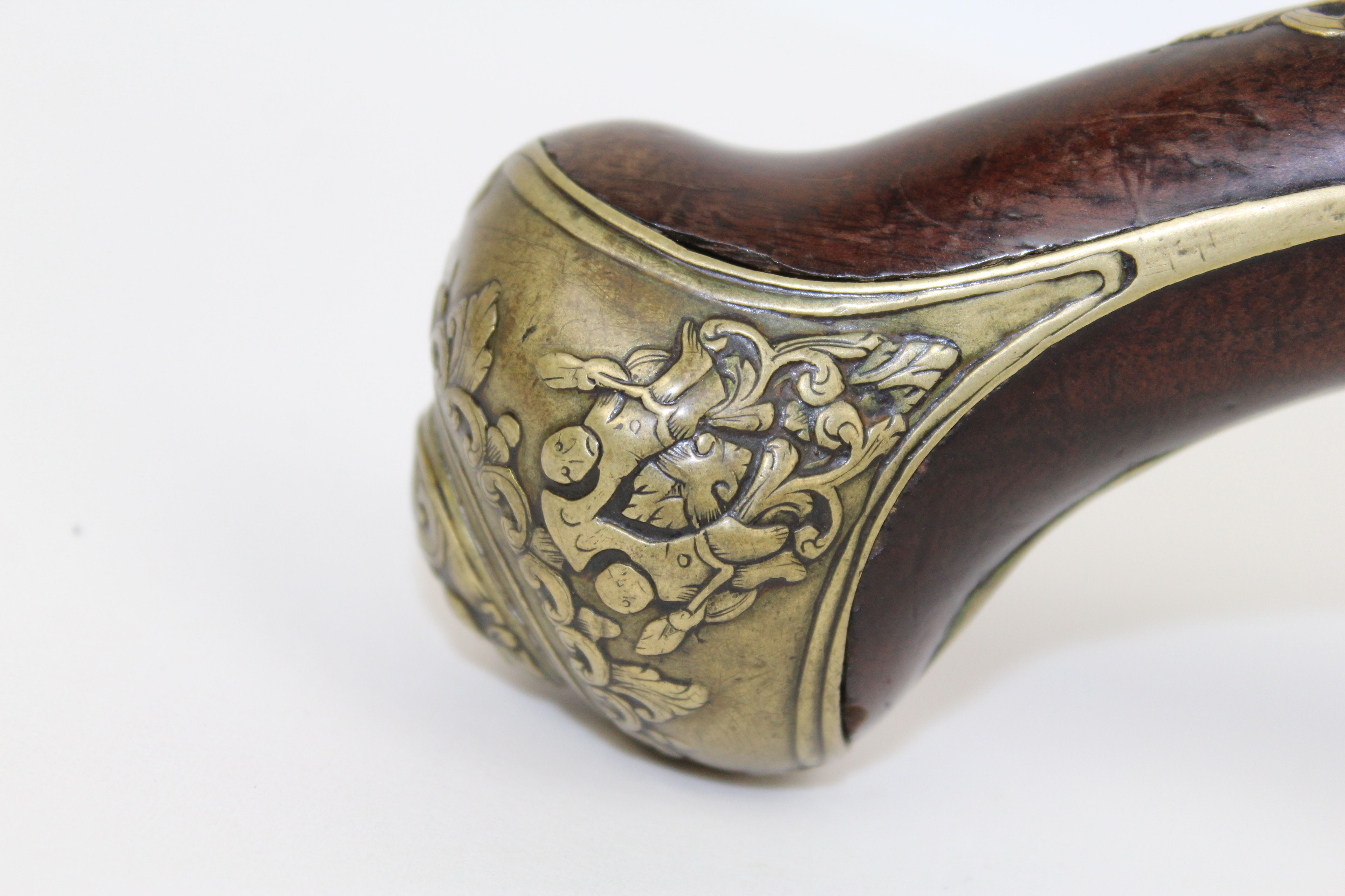 Engraved Flintlock Pistol C&R Antique005 | Ancestry Guns