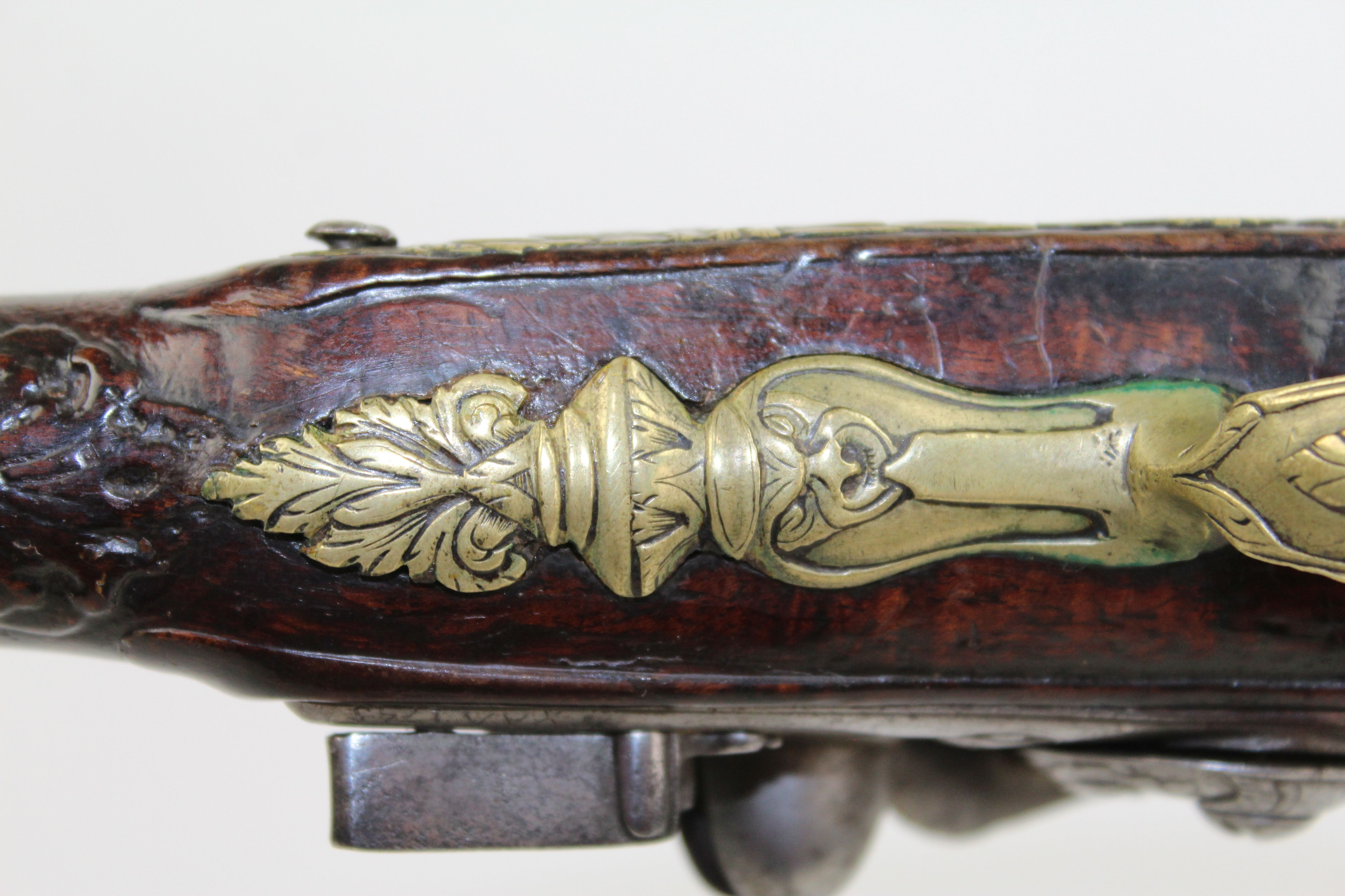 Engraved Flintlock Pistol C&R Antique008 | Ancestry Guns