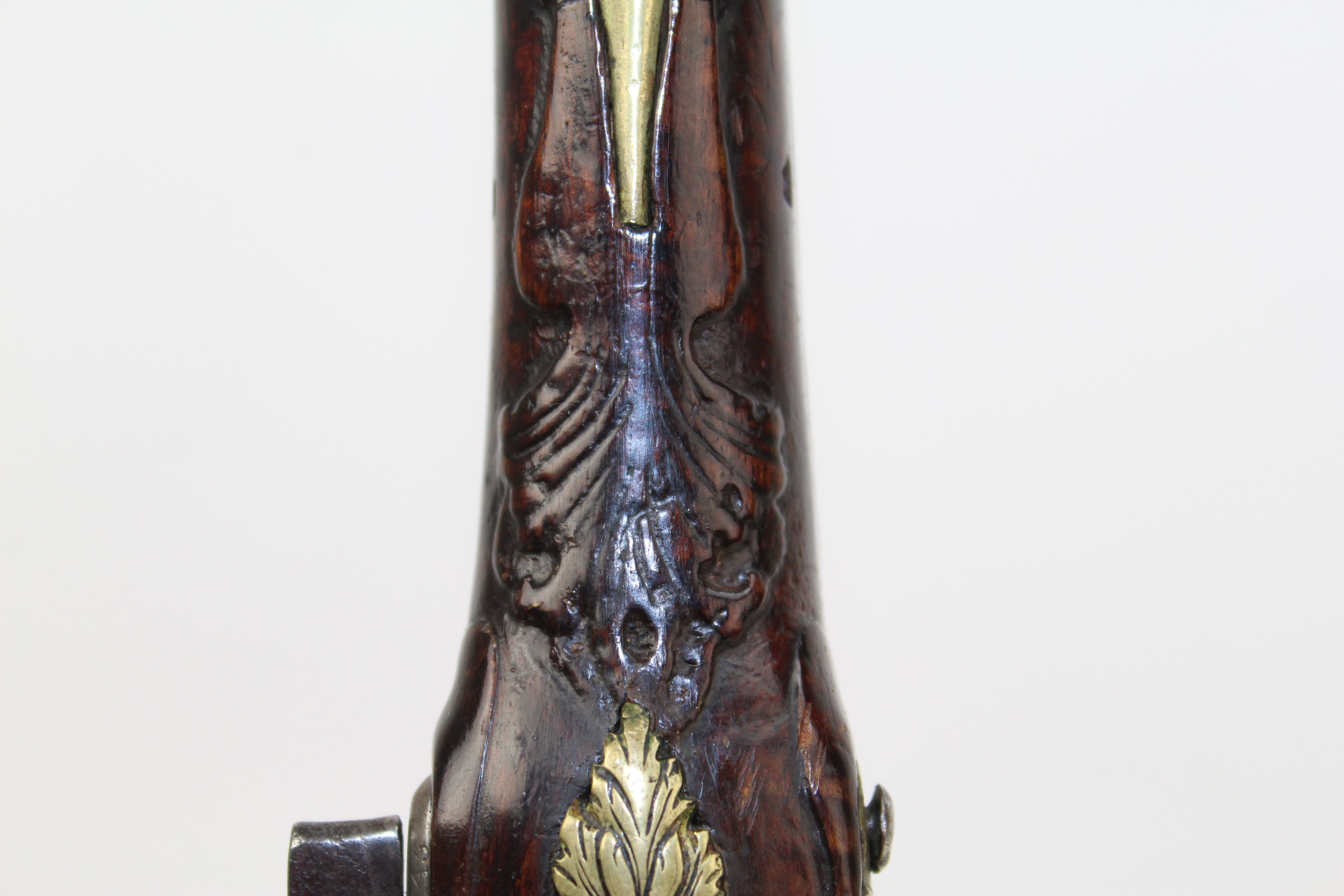 Engraved Flintlock Pistol C&R Antique010 | Ancestry Guns