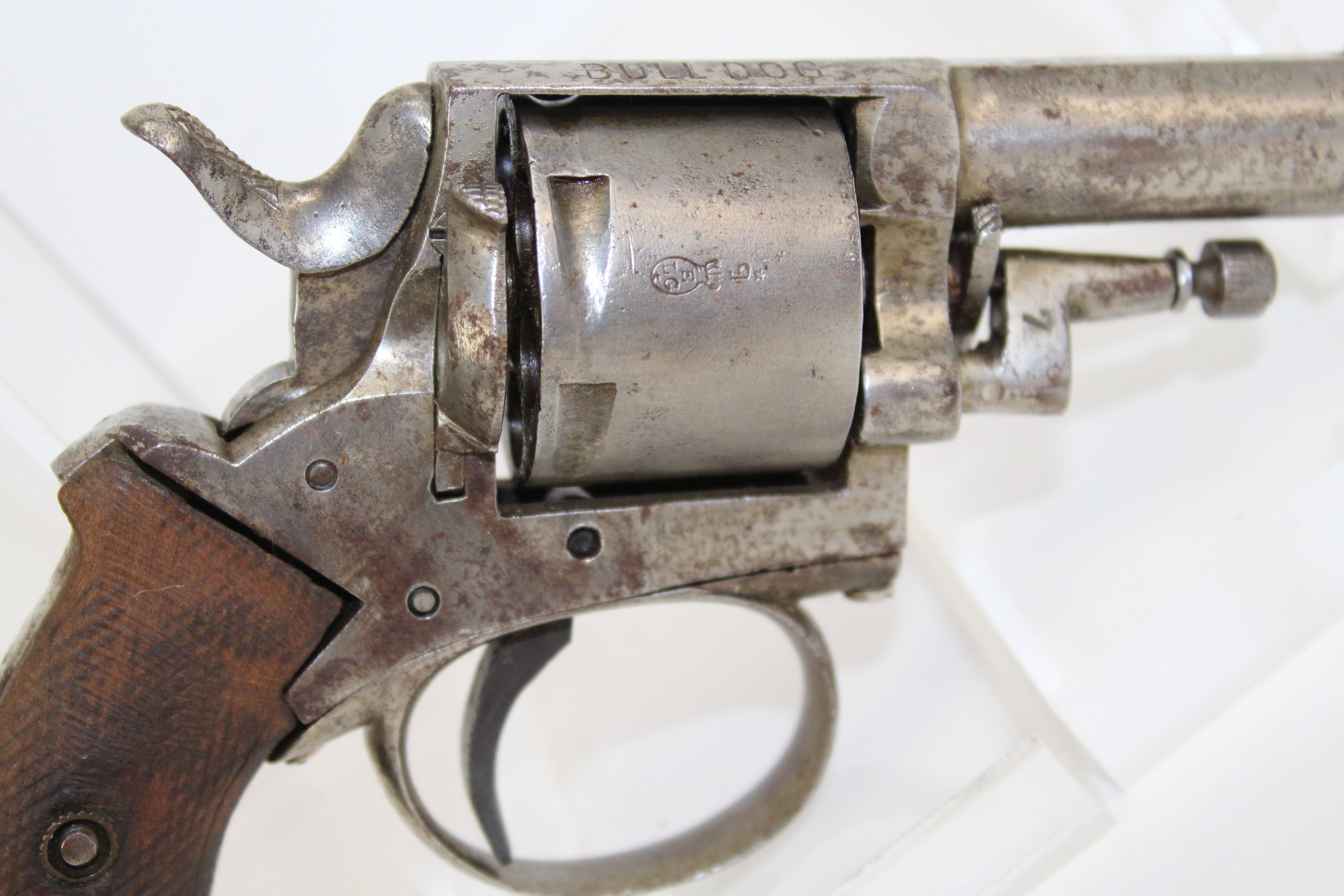 Belgian British Bull Dog Double Action Revolver C&R Antique012 ...