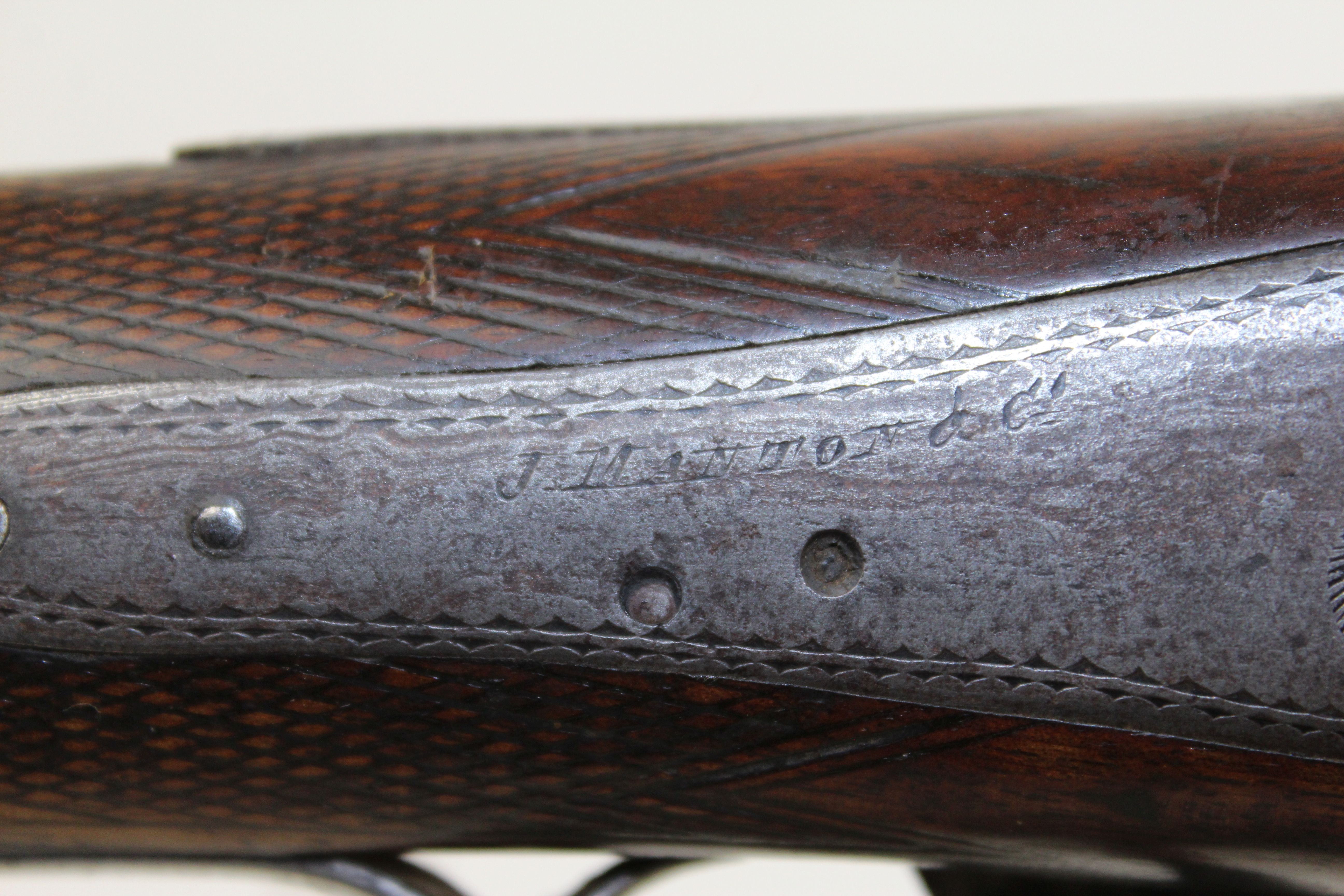 Engraved J. Manton & Co. Side Lever Shotgun C&R Antique014 | Ancestry Guns