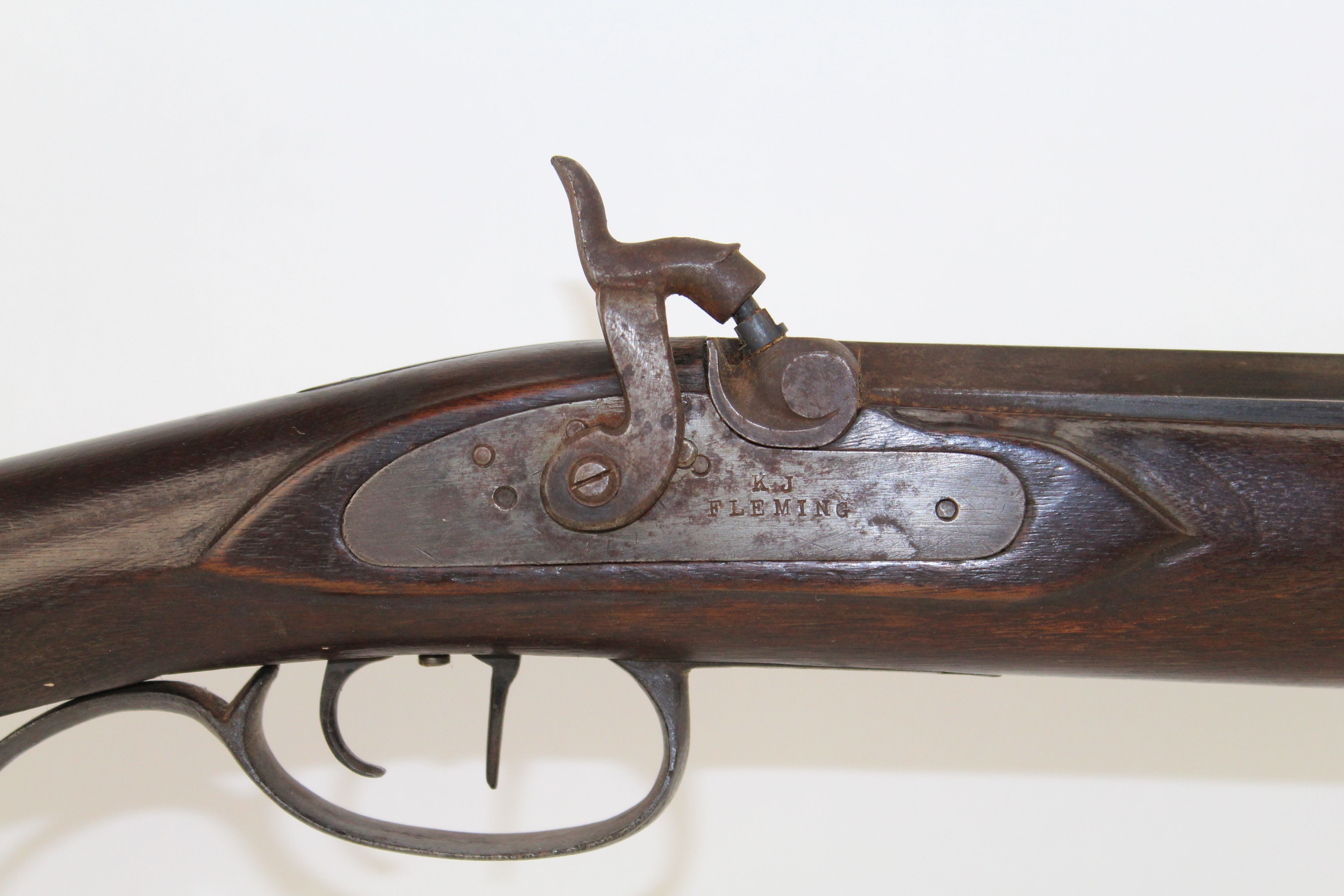 Half Stock Rifle Signed by K.J. Fleming of St. Louis C&R Antique004 ...