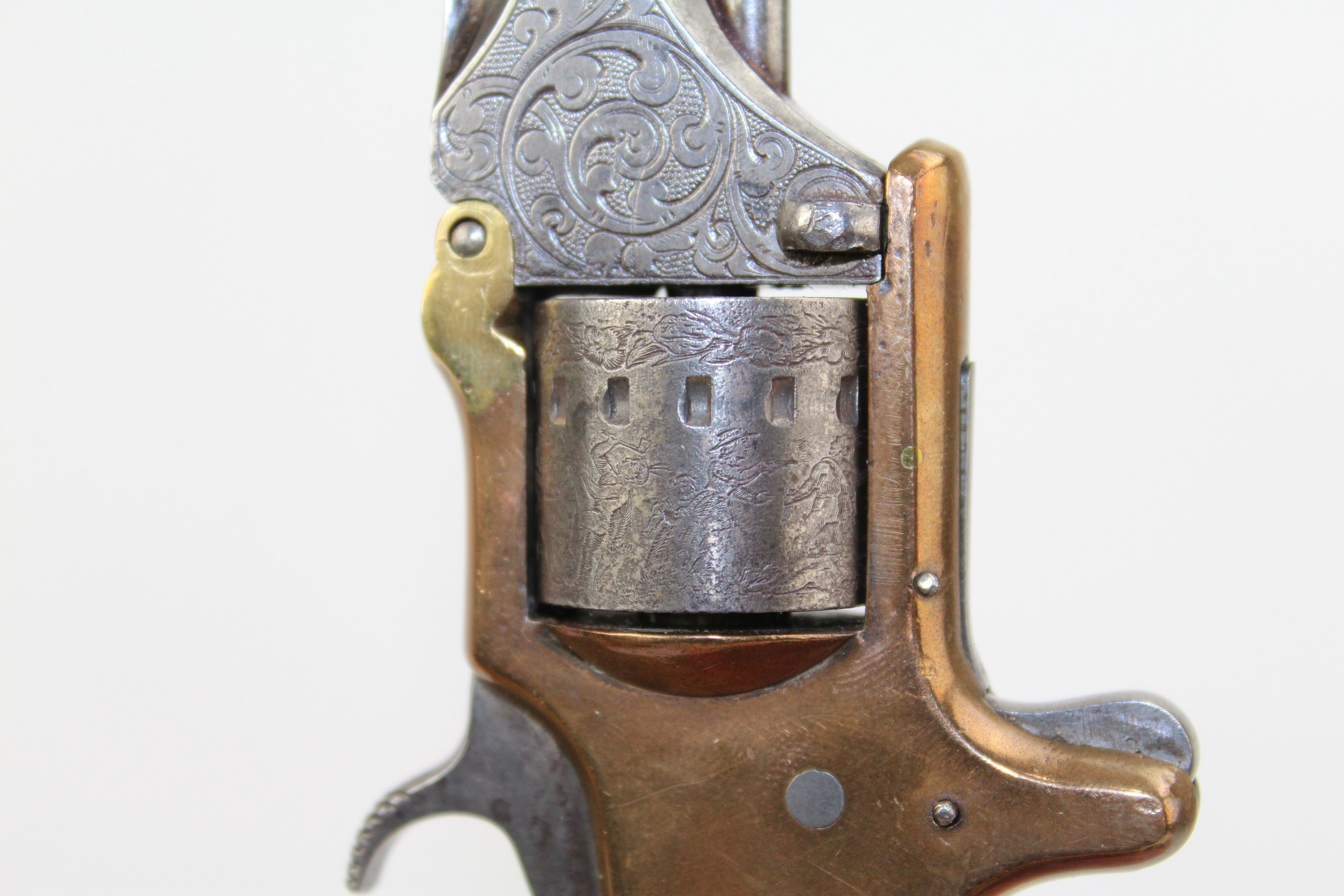Two Engraved Manhattan Arms .22 Caliber Pocket Revolvers C&R Antique023 ...