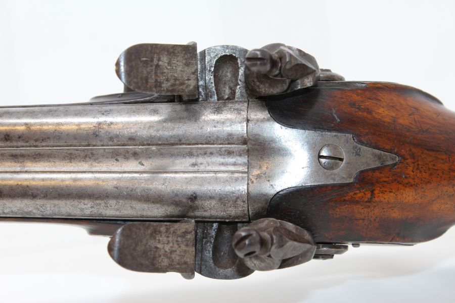 French Double Barrel Pistol C&R Antique007 | Ancestry Guns