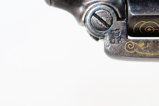 Gold Inlaid Jules Kaufman Marked Folding Trigger Double Action Revolver ...