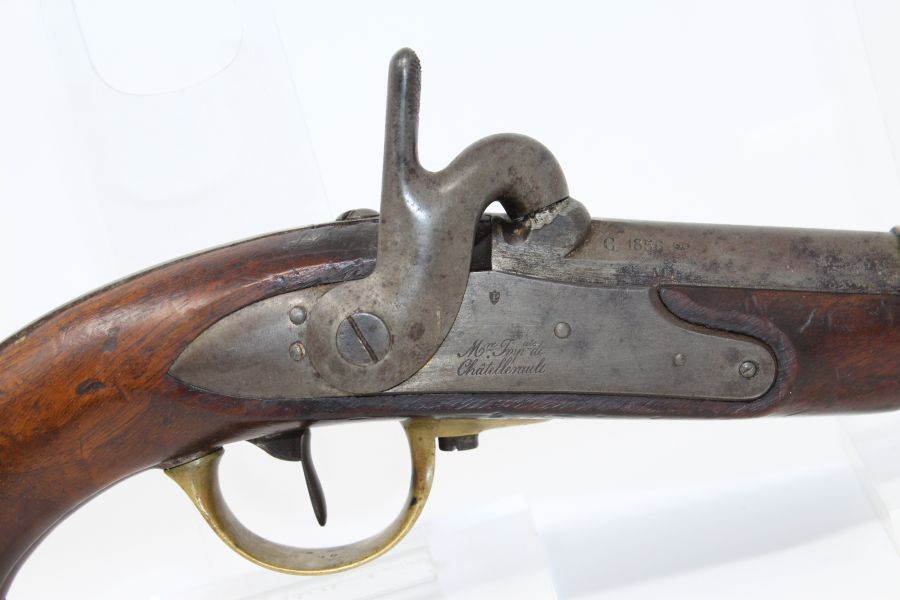 Chatellerault French Mle 1822 T-Bis Percussion Pistol C&R Antique003 ...