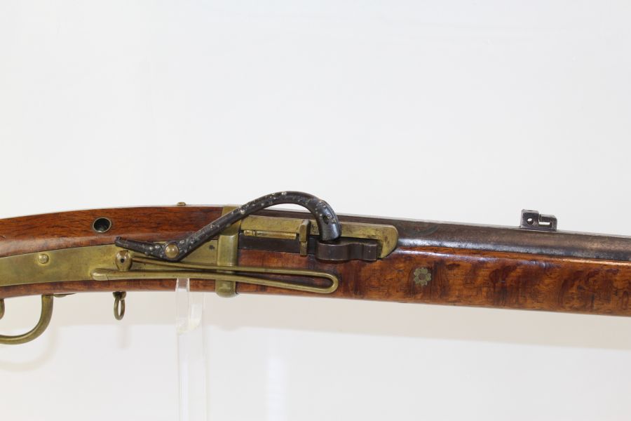 Japanese Tanegashima Matchlock Arquebus with Silver Inlays Including a ...