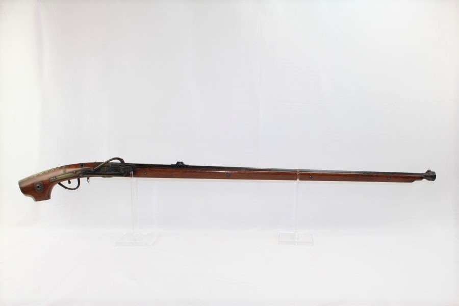 Ornate Engraved Japanese Tanegashima Matchlock Arquebus with Silver ...