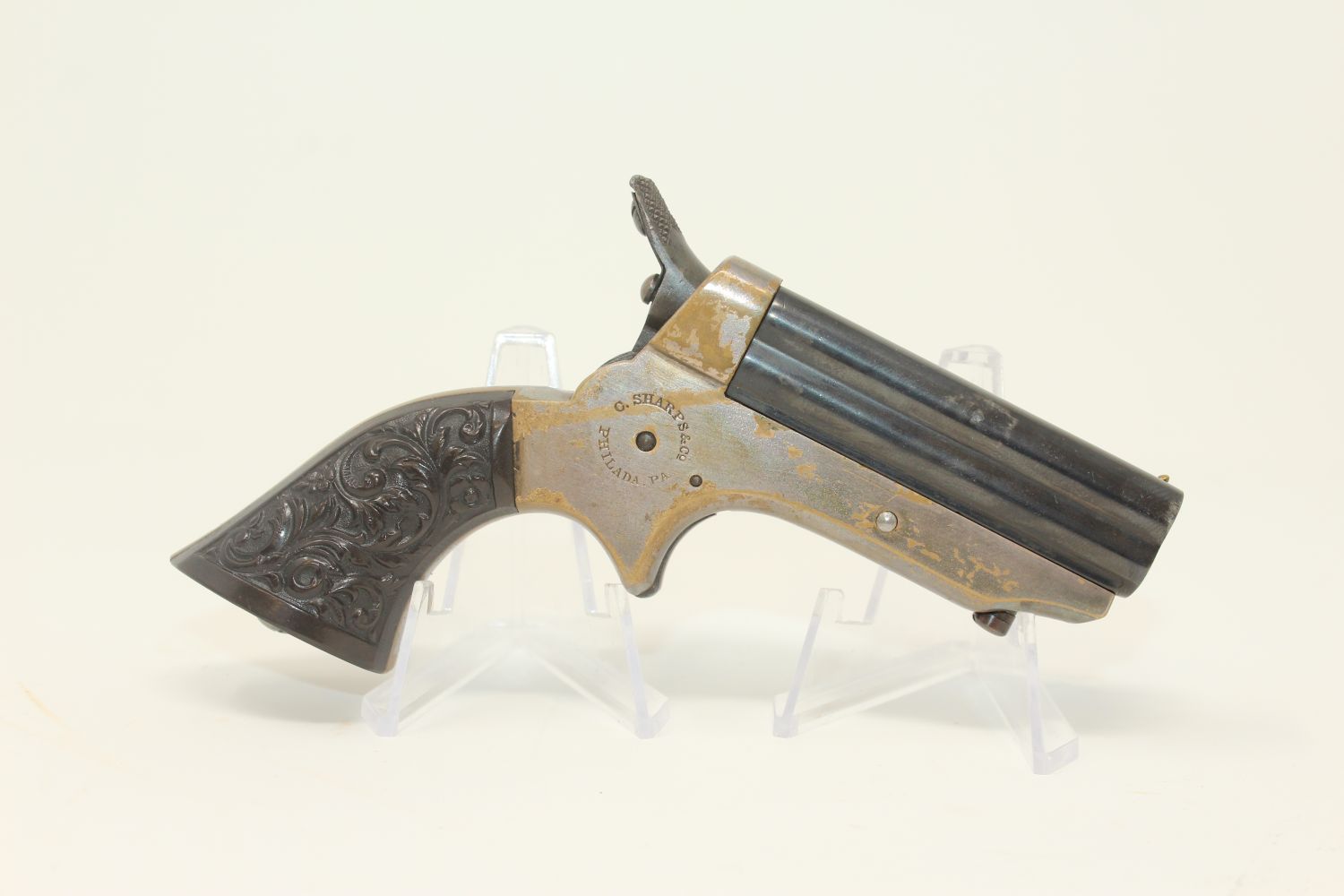 Cased Sharps Model 1 Pepperbox Pistol C&R Antique014 | Ancestry Guns