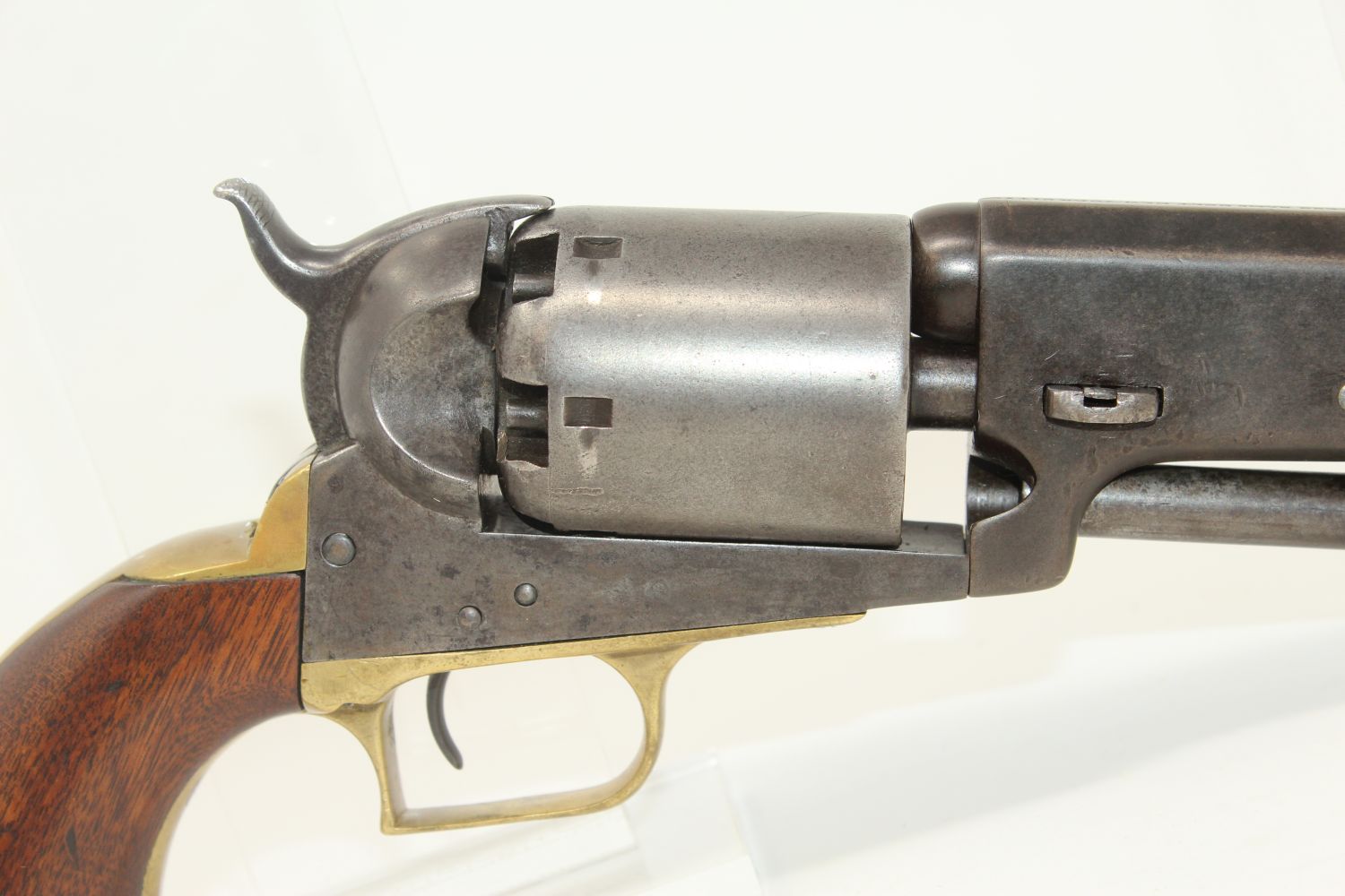 Colt Second Model Dragoon Percussion Revolver with Powder Flask C&R ...