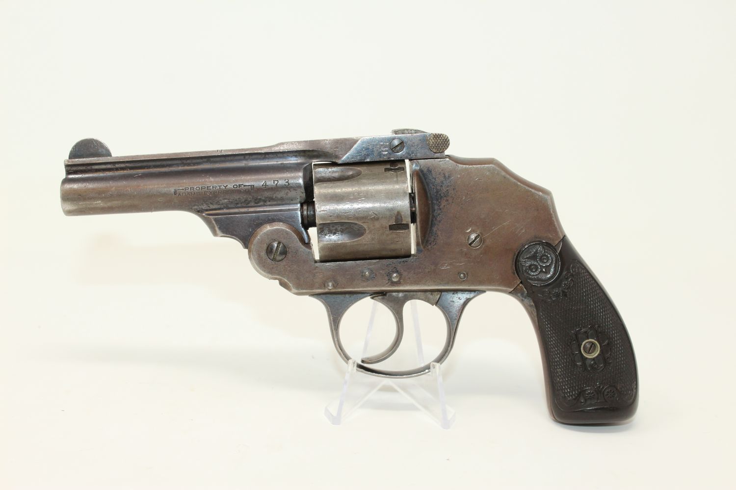 Adams Express Co. Marked Iver Johnson Top Break Hammerless Revolver ...