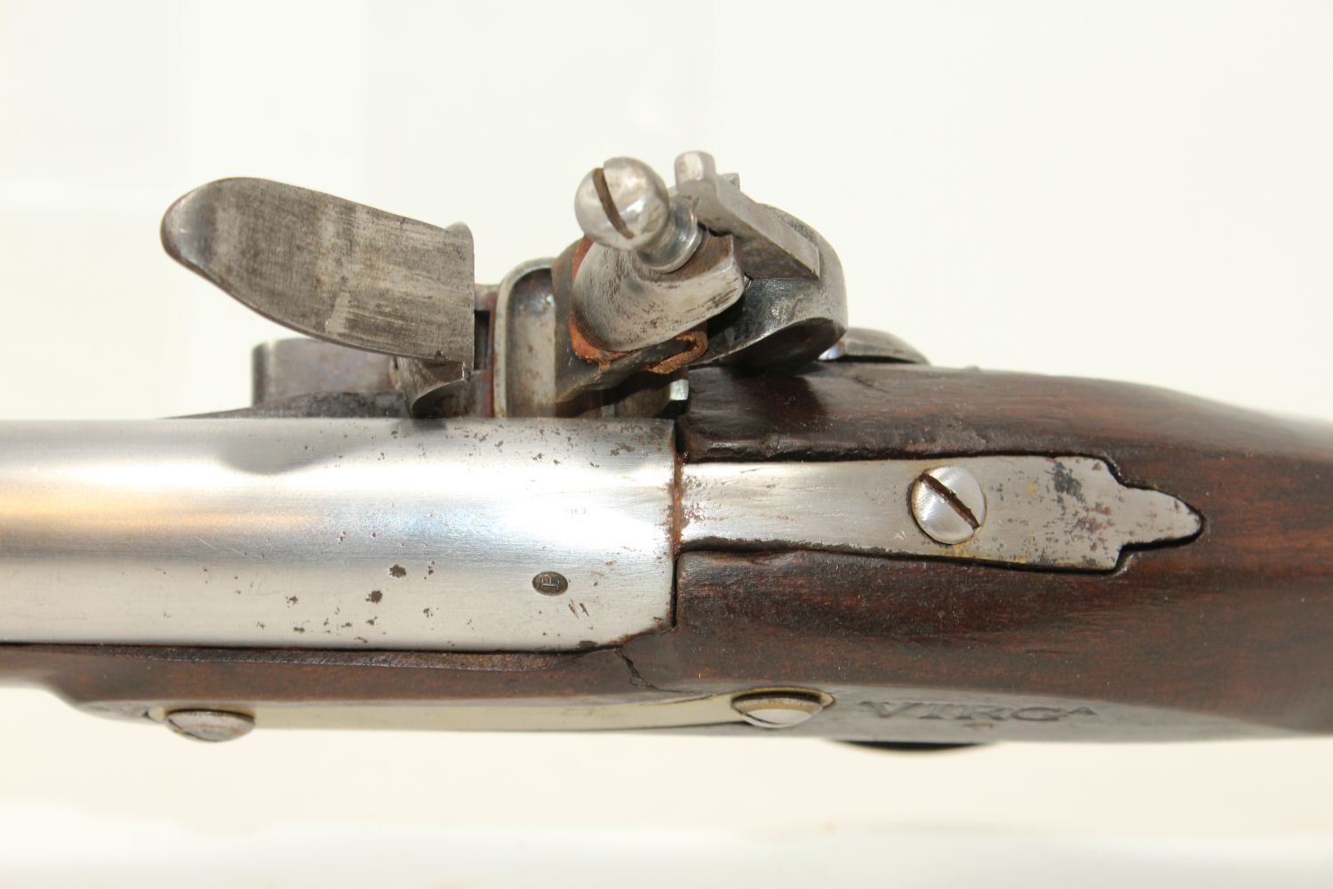 American Flintlock PIstol wtih Virginia Markings C&R Antique007 ...