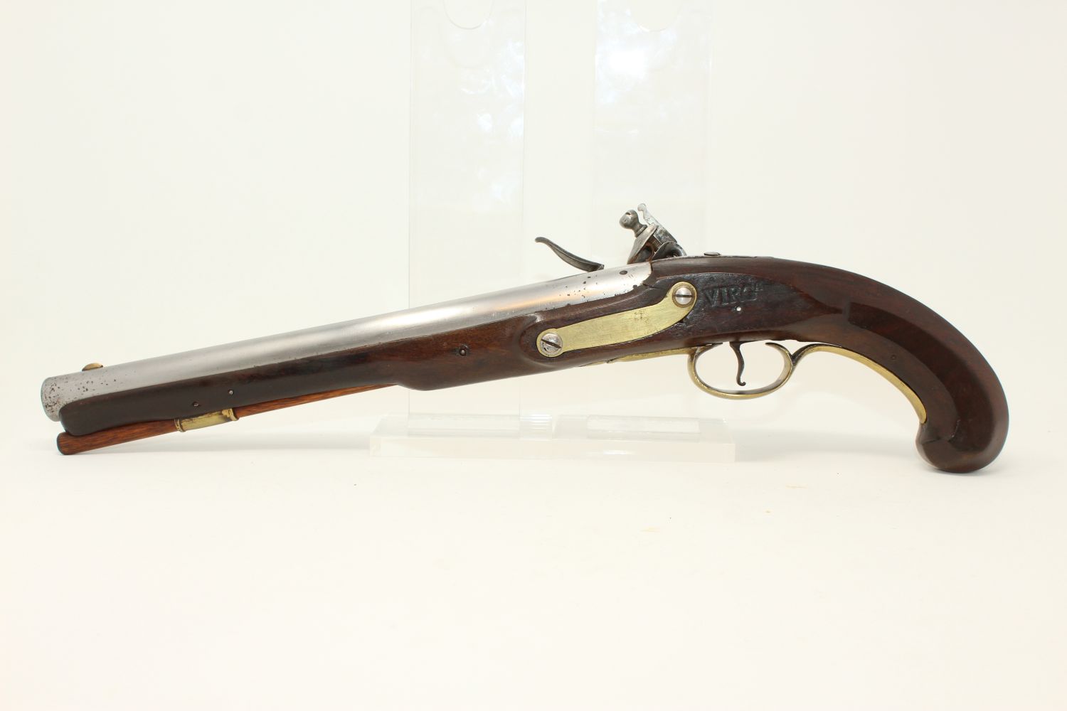 American Flintlock PIstol wtih Virginia Markings C&R Antique013 ...