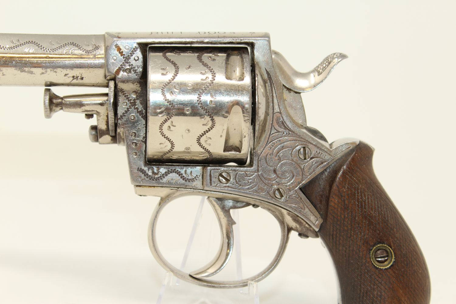 Engraved Liege Proofed British Bulldog Revolver C&R Antique003 ...