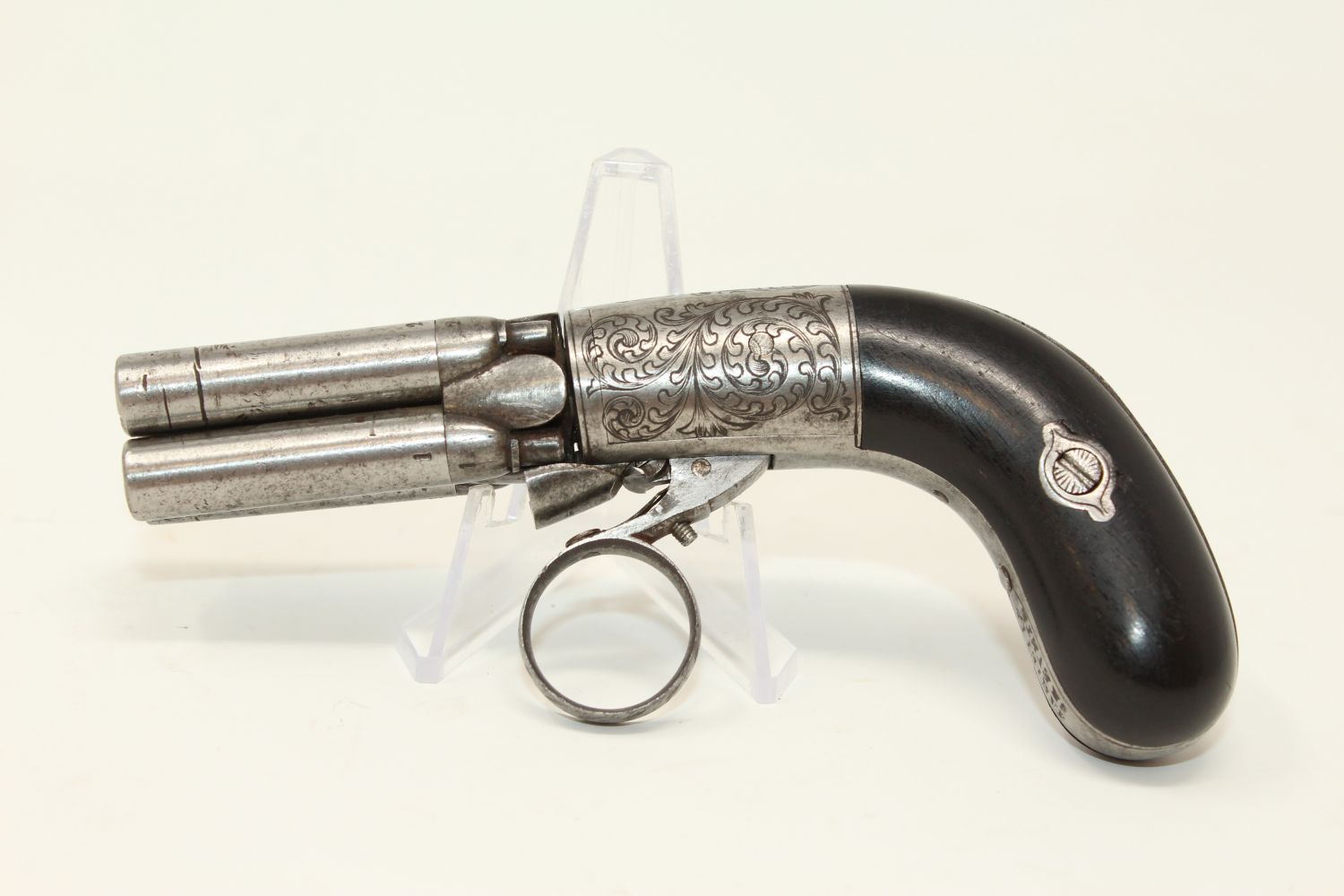 Pocket Sized Mariette Brevette Pepperbox C&R Antique001 | Ancestry Guns
