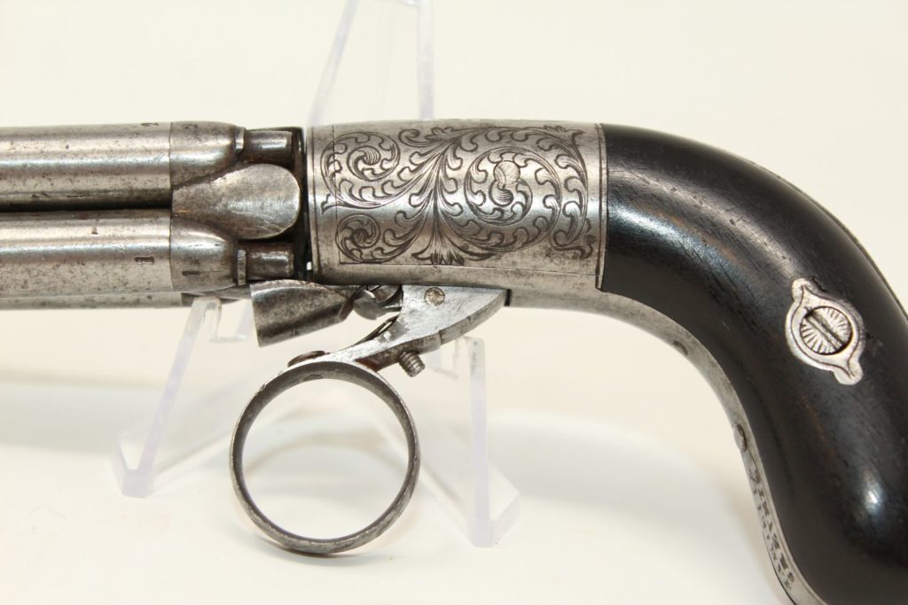 Pocket Sized Mariette Brevette Pepperbox C&R Antique003 | Ancestry Guns