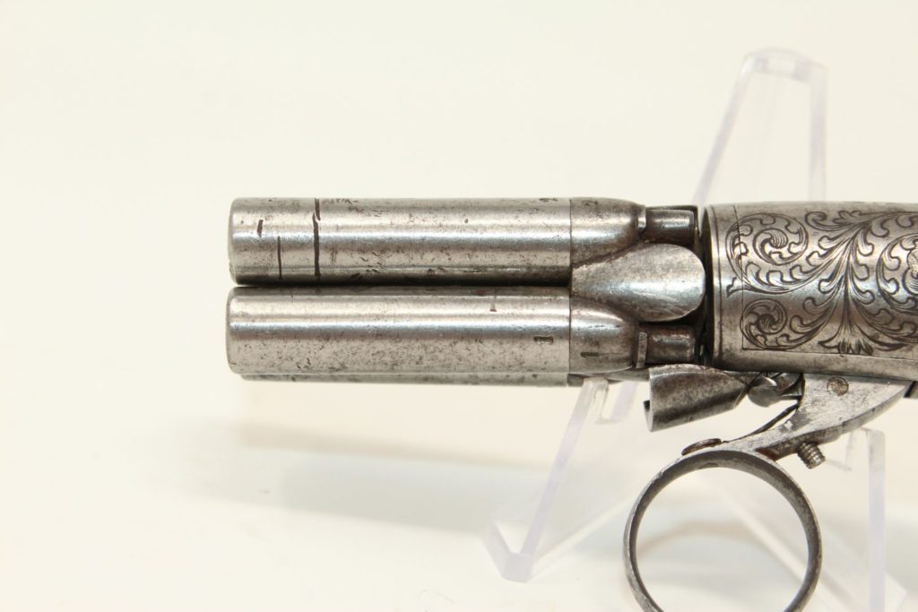 Pocket Sized Mariette Brevette Pepperbox C&R Antique004 | Ancestry Guns