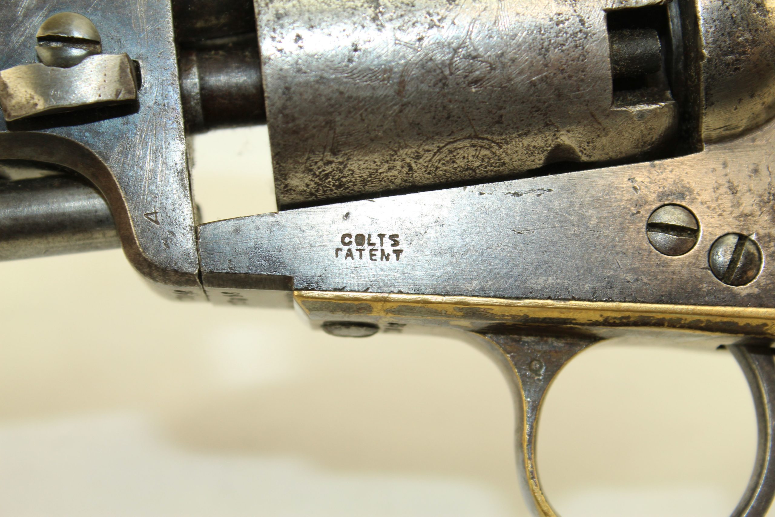 Antique Colt 1849 Pocket Revolver Fort Abraham Lincoln Dakota Civil War ...